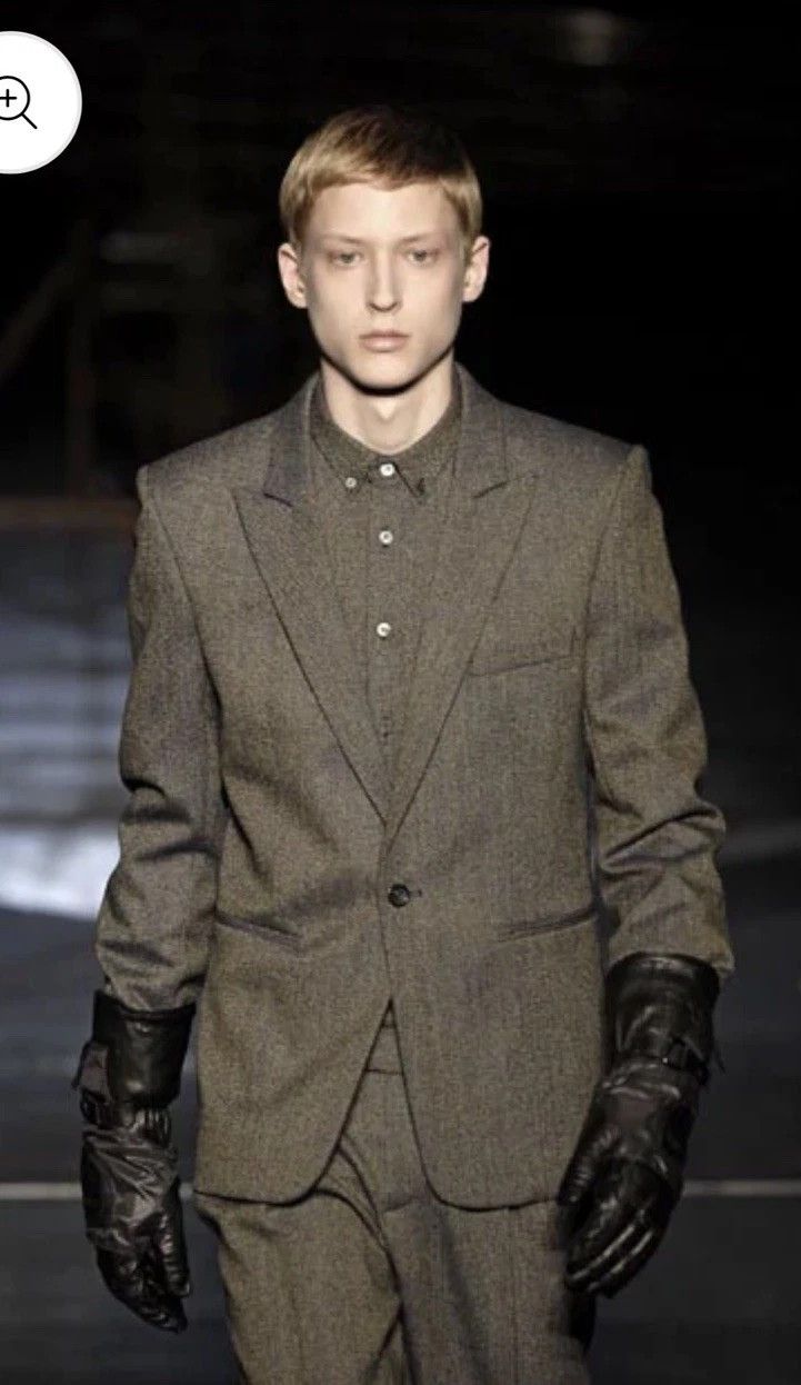 Raf Simons Raf Simons AW 2008 Metallic Tweed Suit 40 Runway Archive ...