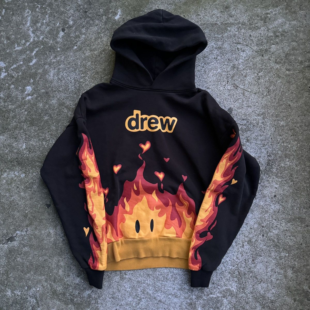 Drew House × Streetwear DREW HOUSE FIRE HOODIE XS | Grailed