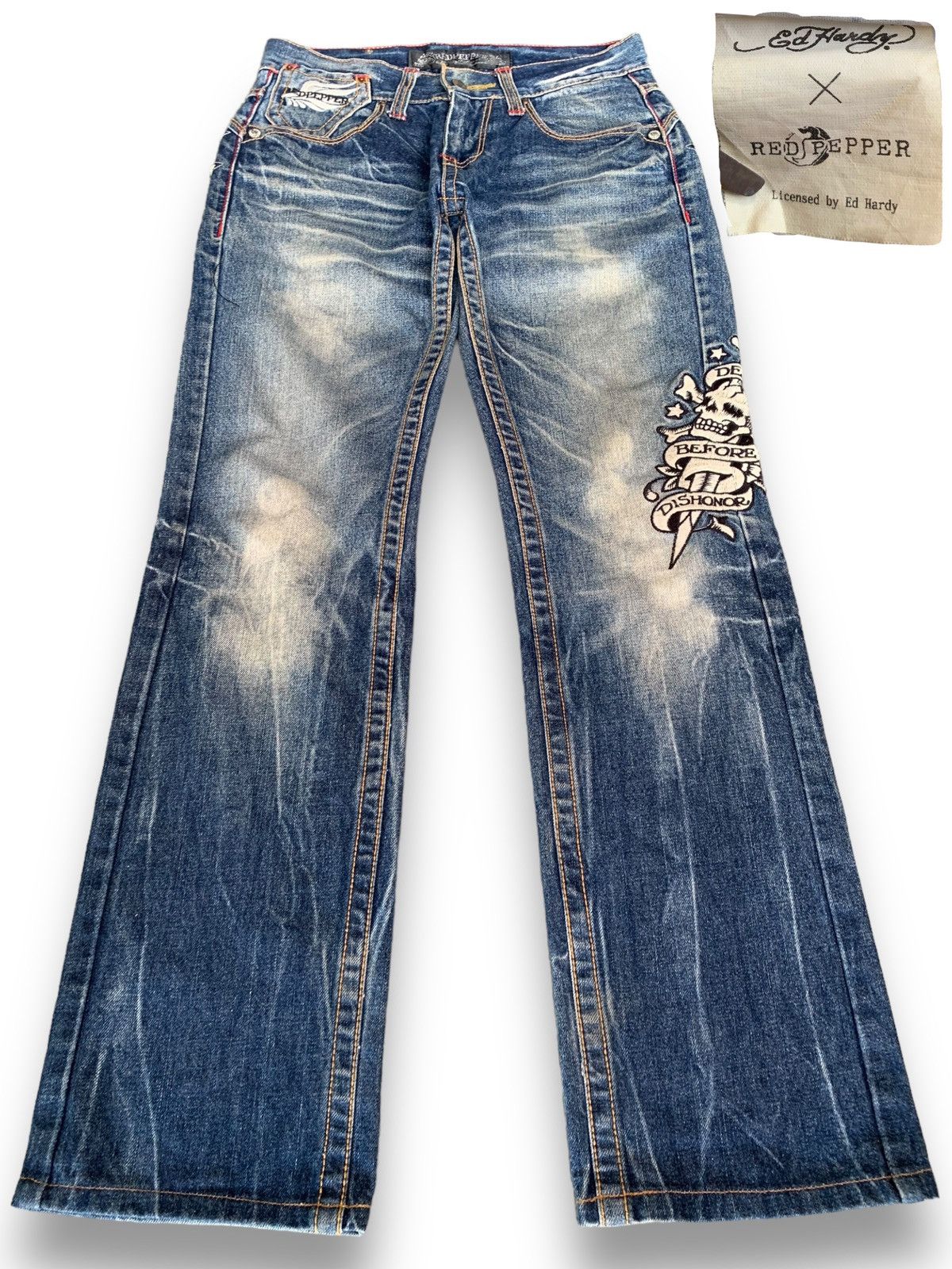Avant Garde × Ed Hardy × Japanese Brand ‼️RARE‼️Vintage RedPepper x Ed ...