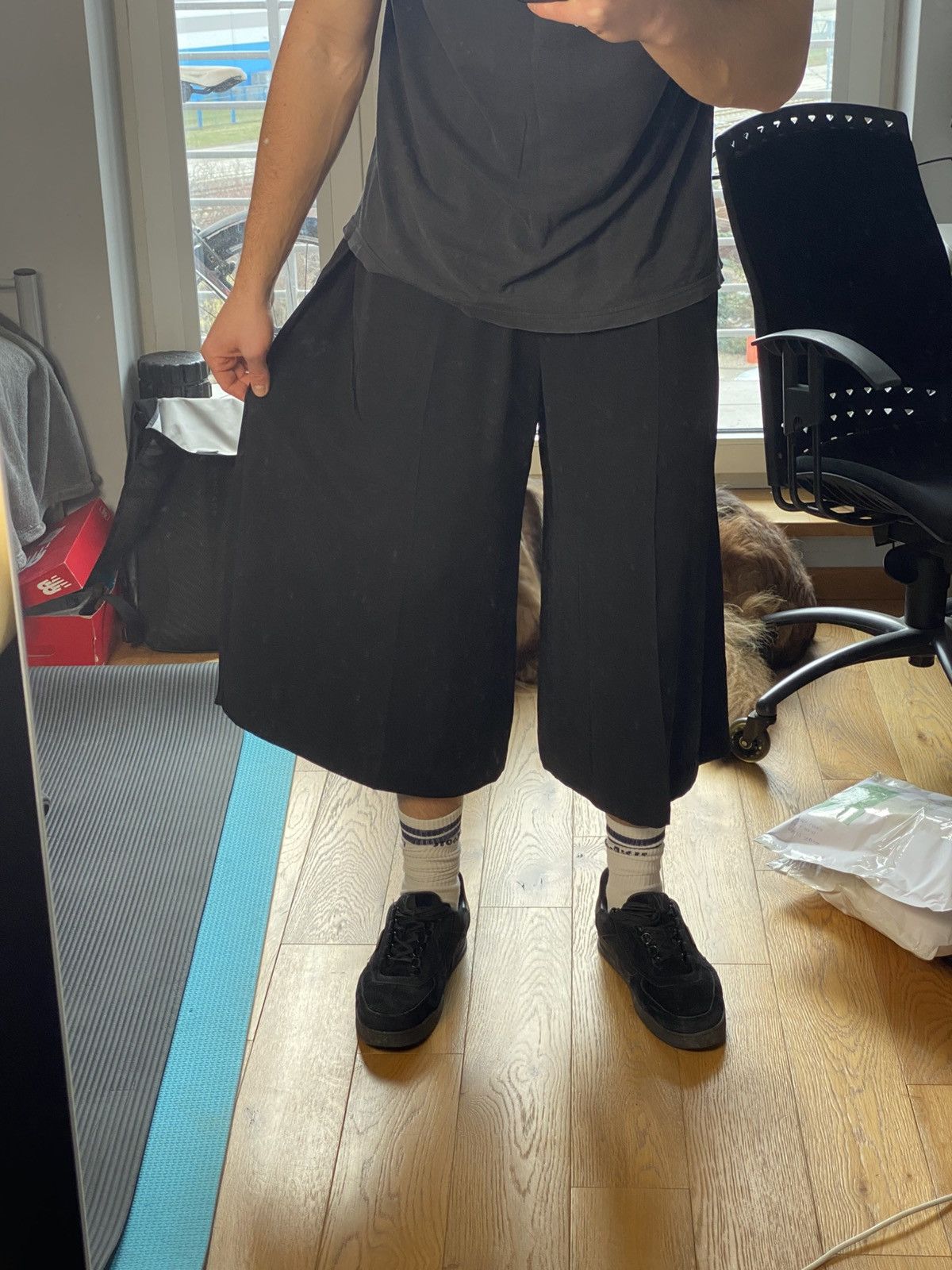 Acne Studios × Japanese Brand Acne Studios black japan jorts shorts ...