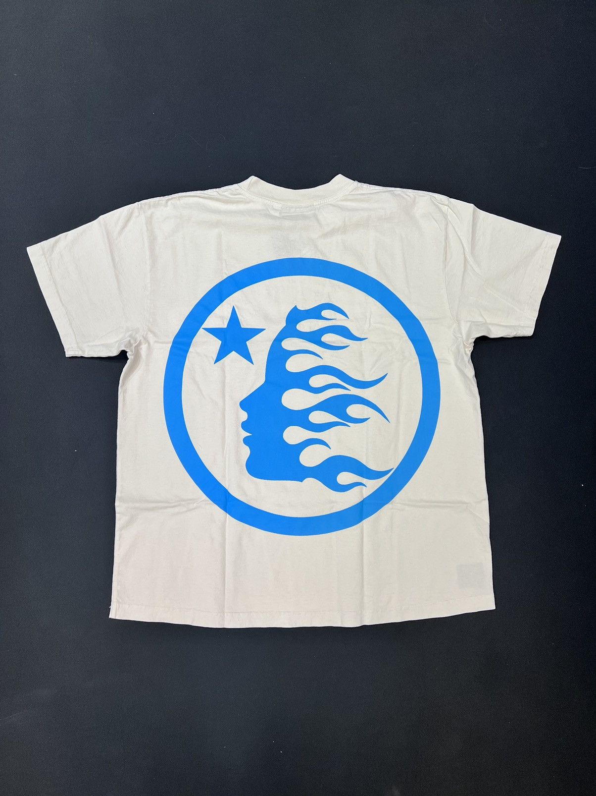 HELLSTAR Hellstar Classic T-Shirt (Regular Logo) White/Blue | Grailed