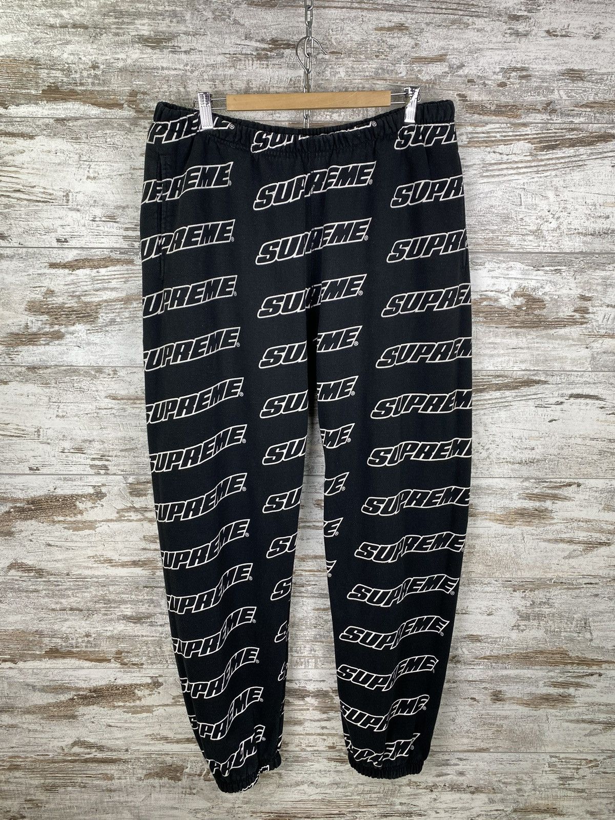 Supreme Mens Vintage Supreme monogram pants sweatpants y2k rare | Grailed