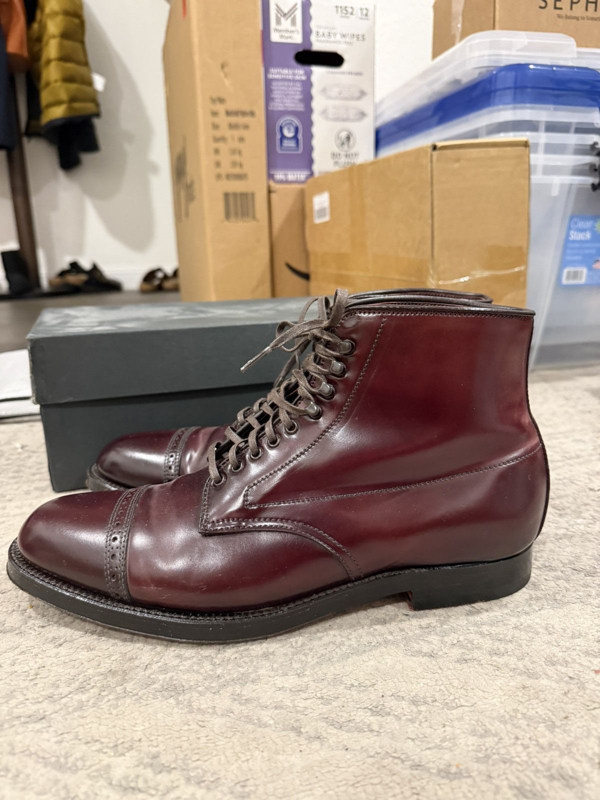 Alden × J.Crew Alden x J Crew Cap Toe Boot Shell Cordovan Color 8 size ...