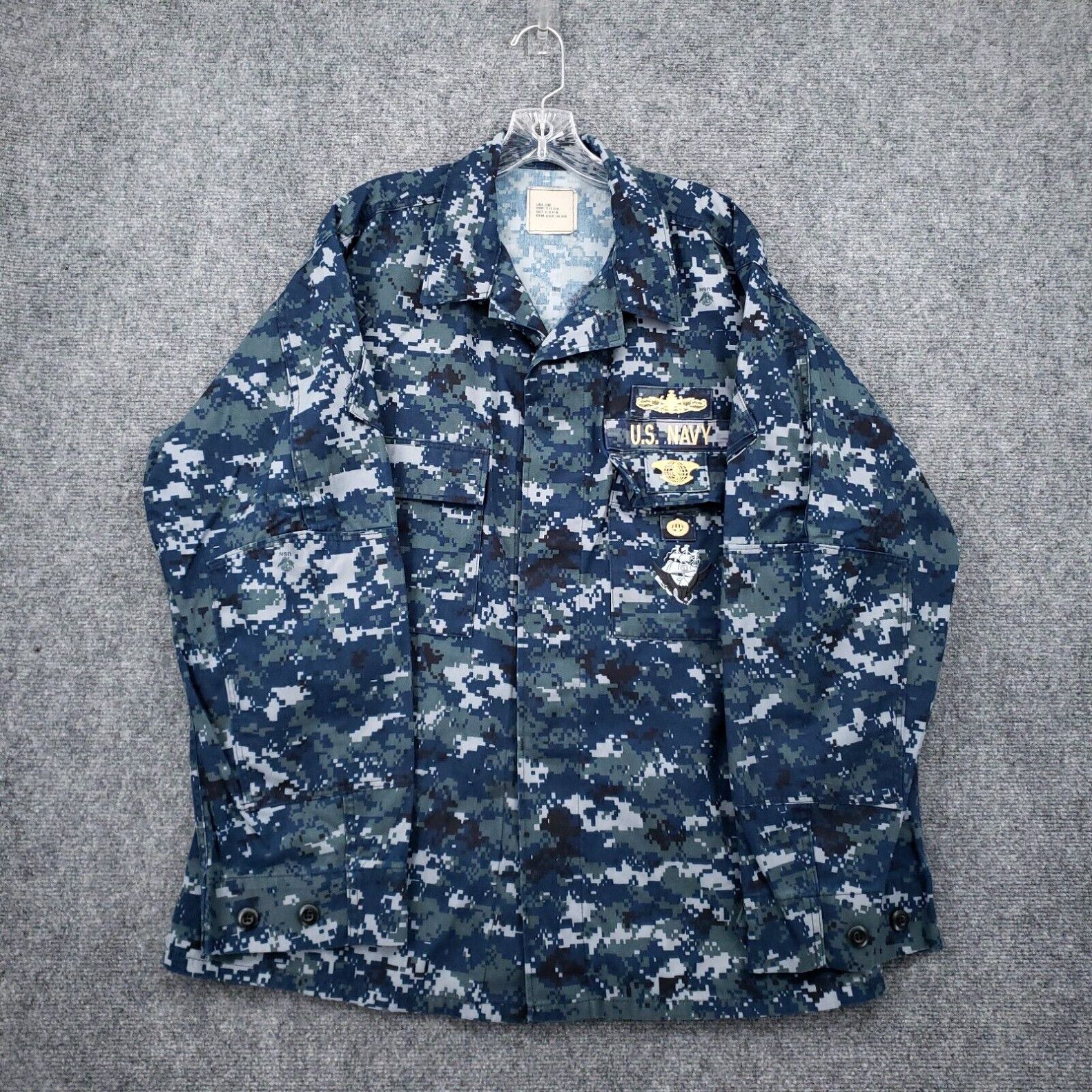 Vintage US Navy Shirt Adult Large Green Military Navy Digital ...