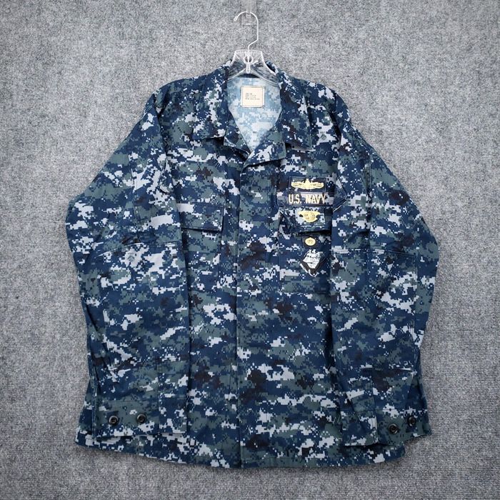 Vintage US Navy Shirt Adult Large Green Military Navy Digital ...