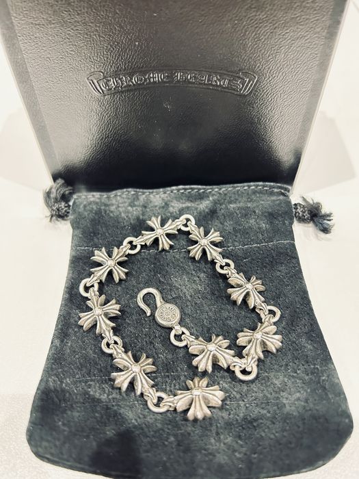 Chrome Hearts Chrome hearts ch plus cut out cross bracelet 9 links ...
