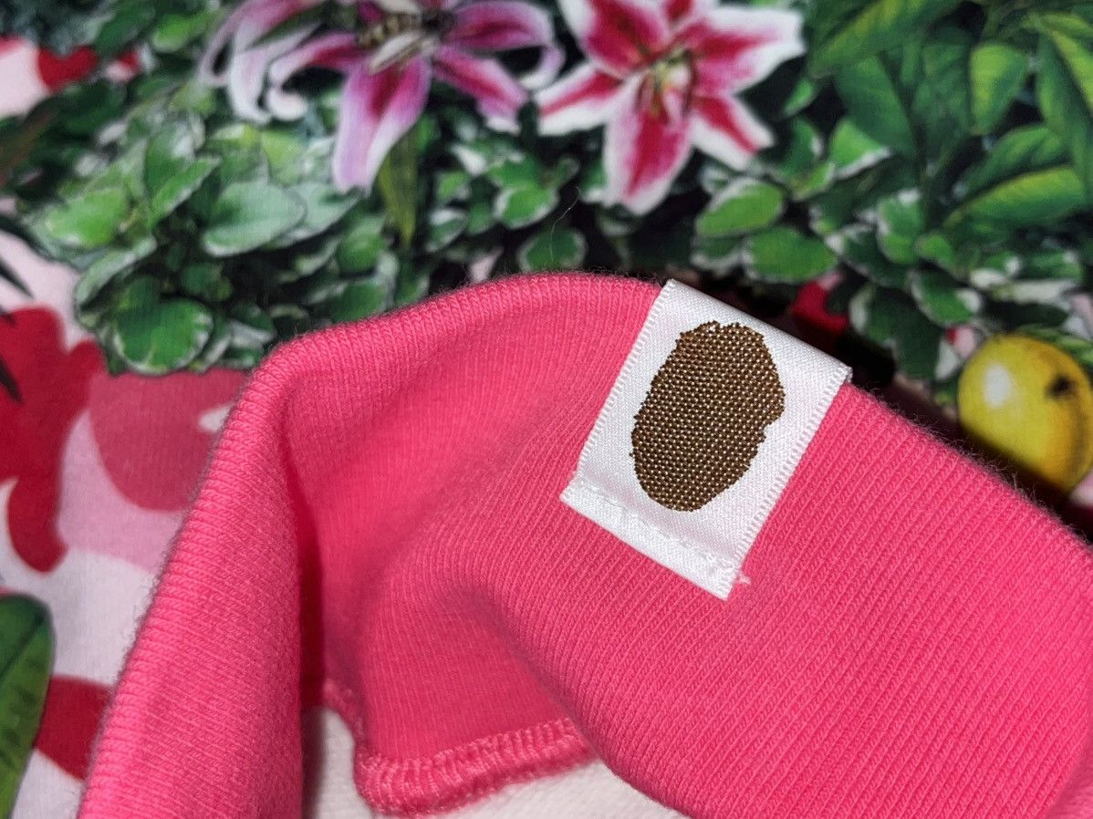 Bape A Bathing Ape X 47 Monkey ABC Pink Camo Pullover Hoodie | Grailed