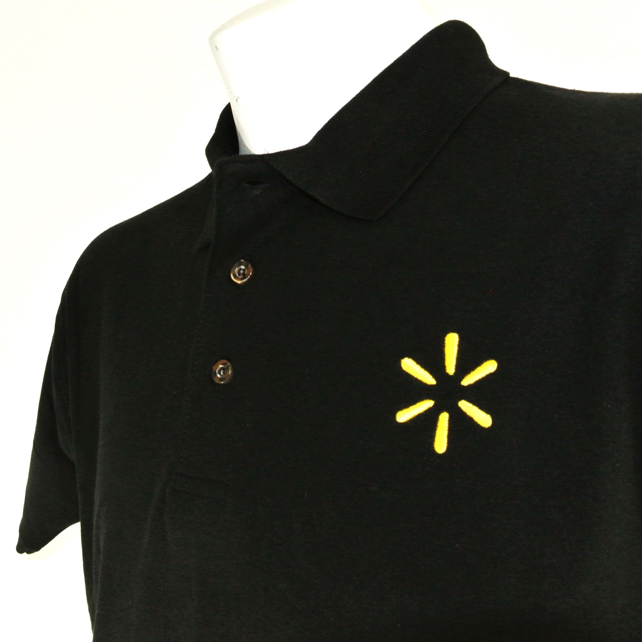 Walmart WALMART Spark Manager Employee Uniform Polo Shirt Black | Grailed