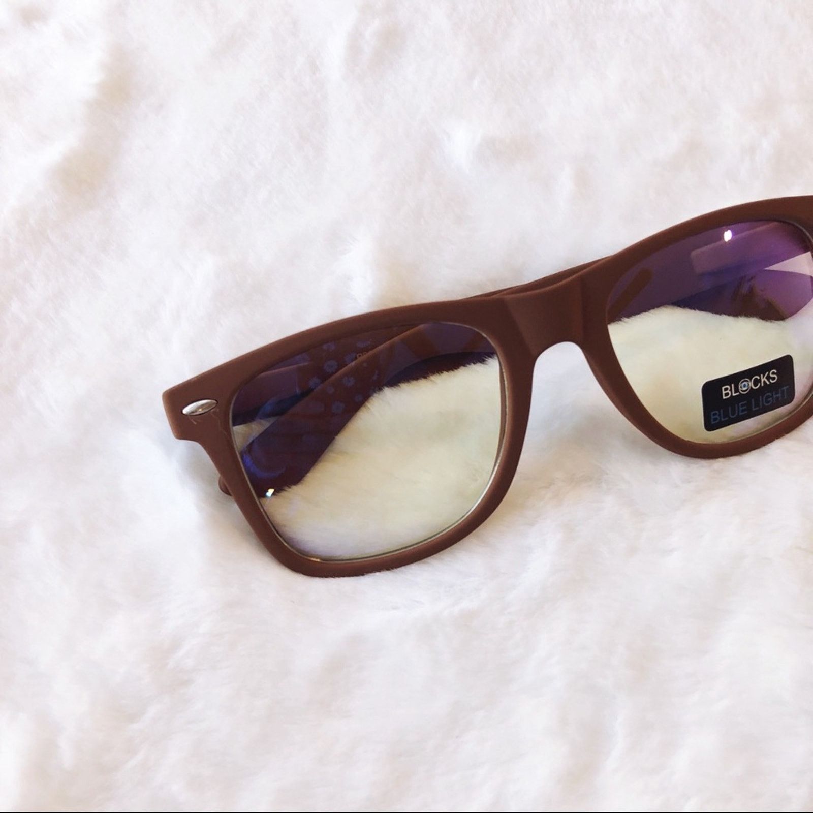 Other Brooks Brown Classic Rectangle Blue Light Glasses | Grailed