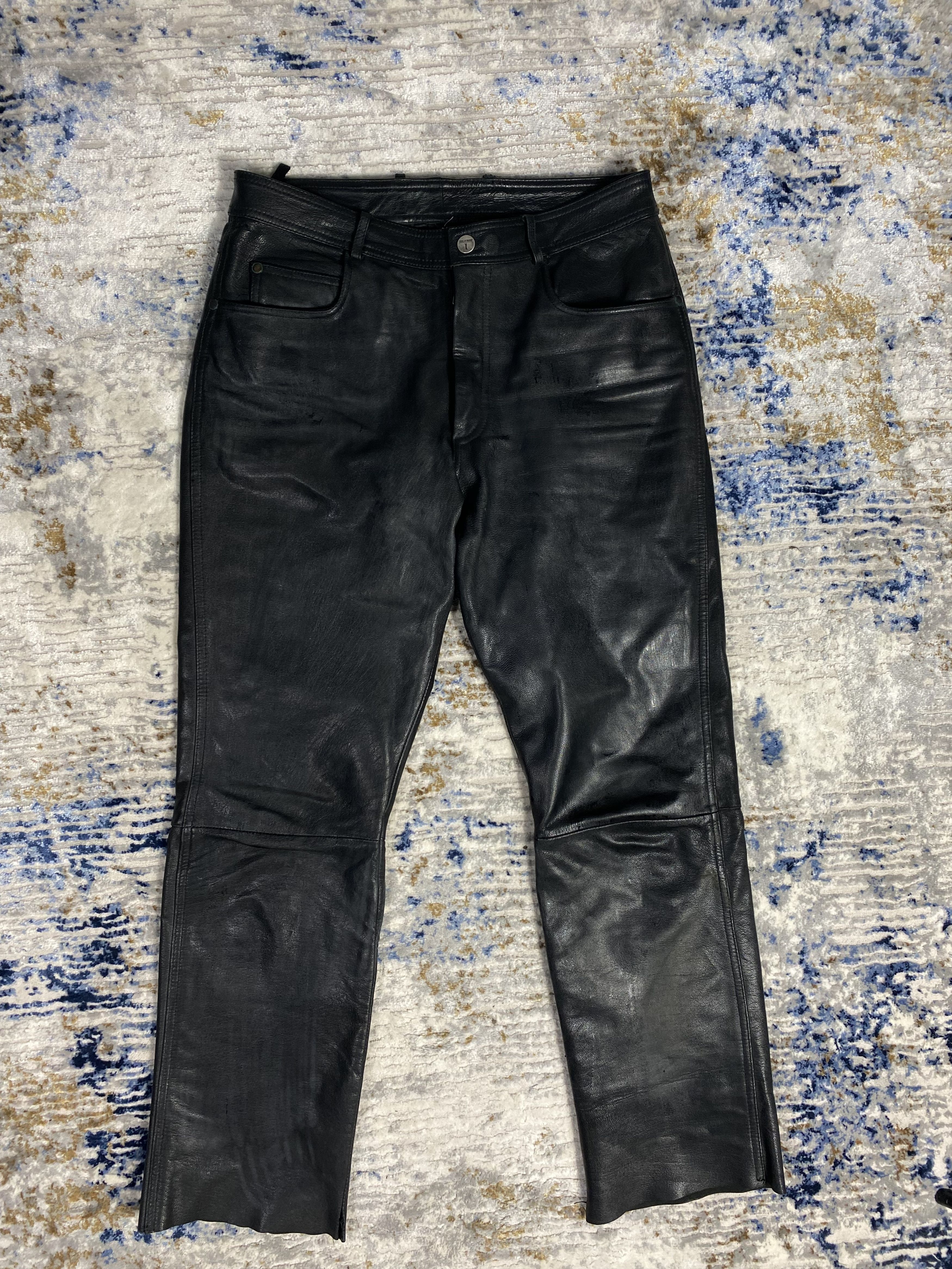 Genuine Leather VINTAGE LEATHER PANTS CARTI OPIUM Y2K | Grailed