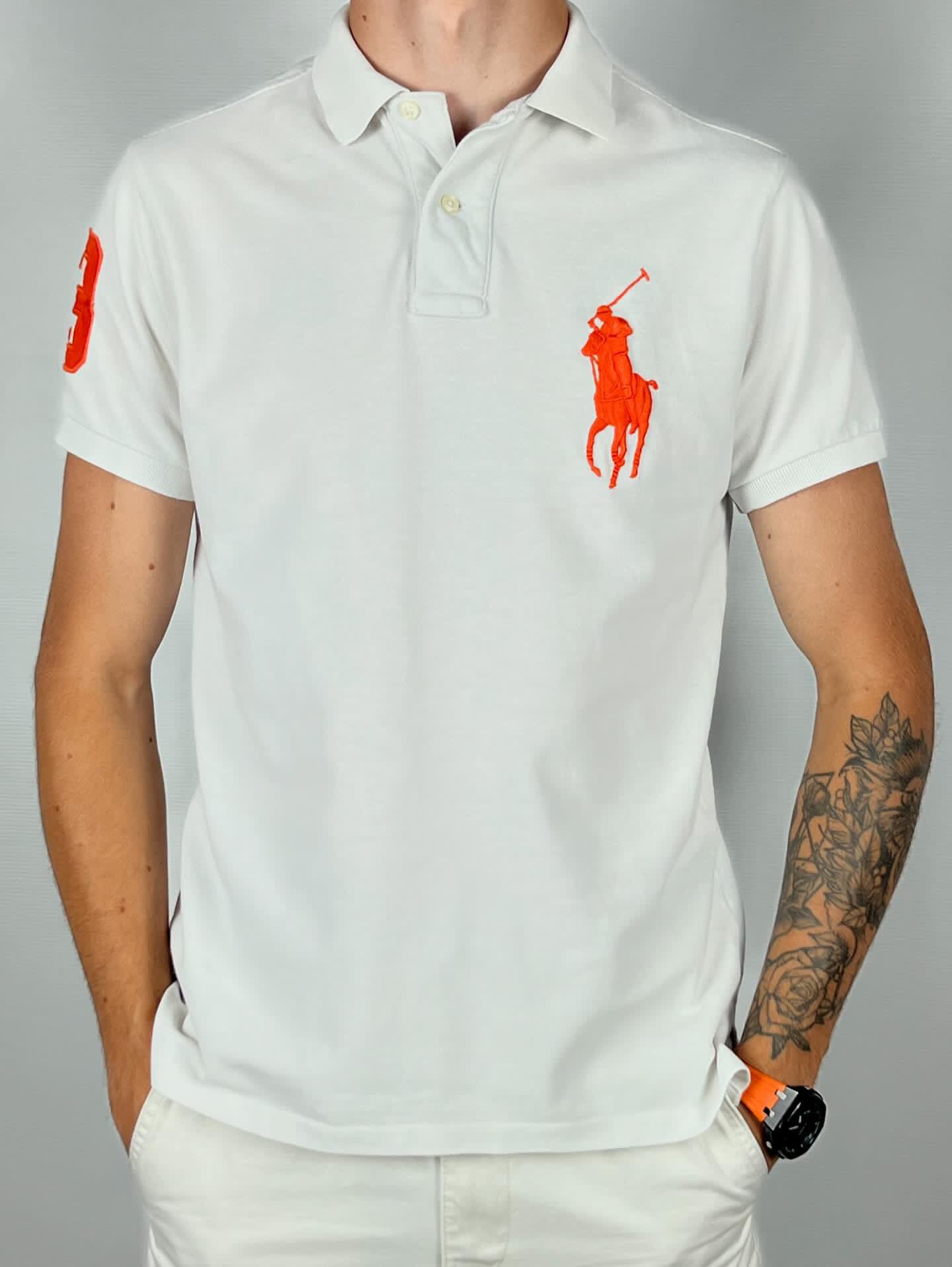 Polo Ralph Lauren × Vintage 🐎 Polo Ralph Lauren 00s Vintage Collar Neck Polo T-Shirt S | Grailed