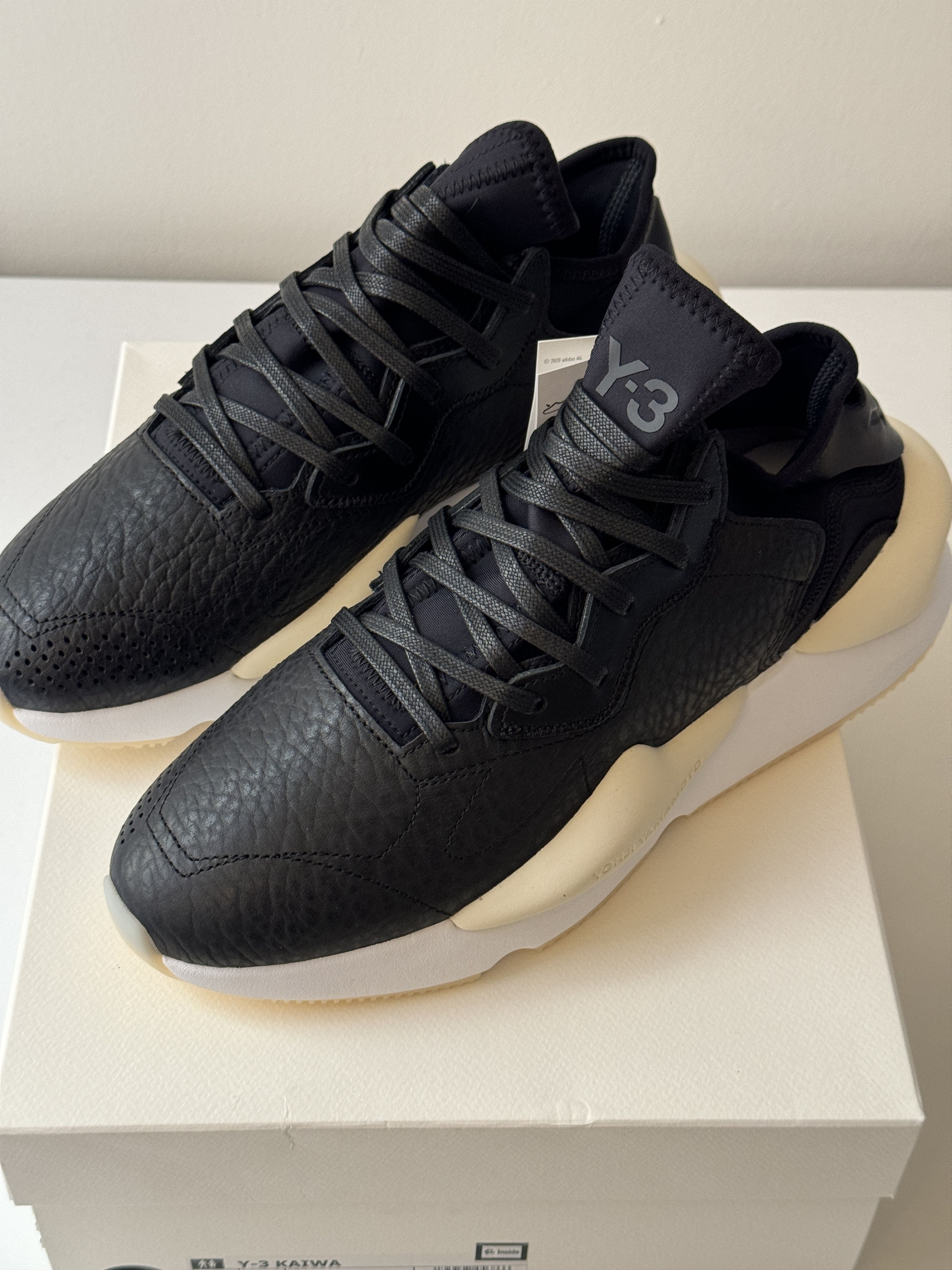 Y-3 sz 10 - adidas Y-3 KAIWA Black White sneaker yohji yamamoto | Grailed
