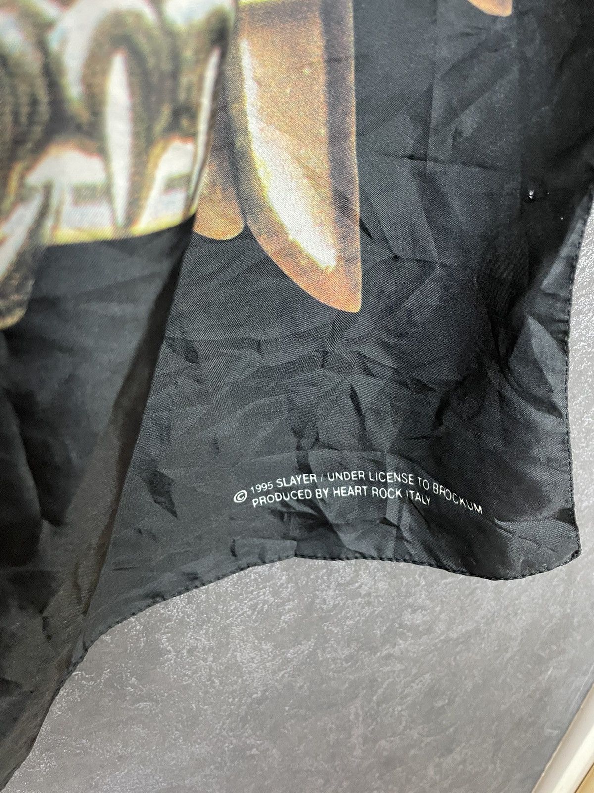 Vintage Rare Vintage 1995 SLAYER Flag/Banner Wes Benscoter | Grailed