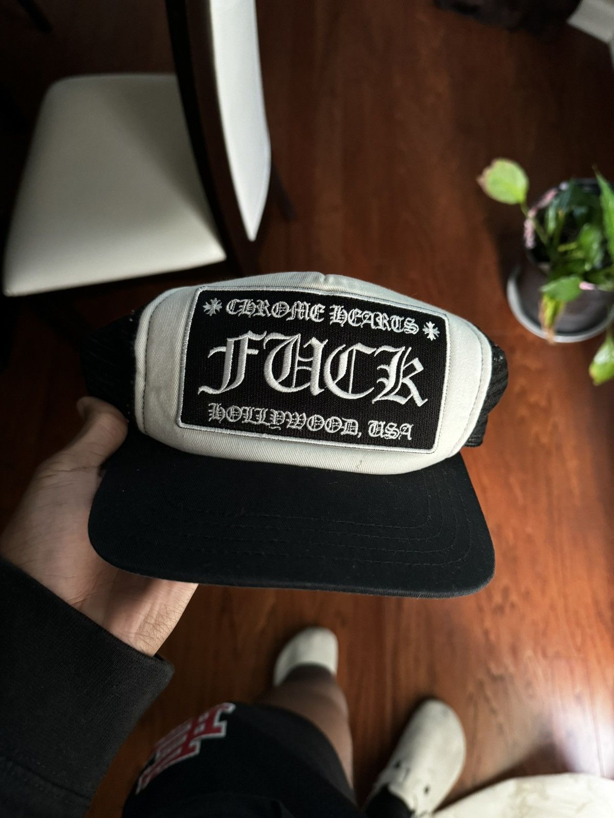 Chrome Hearts Chrome Hearts FUCK Hat | Grailed