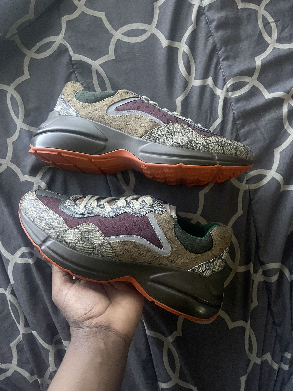 Gucci Gucci Rython 'Brick Red' Sneakers | Grailed