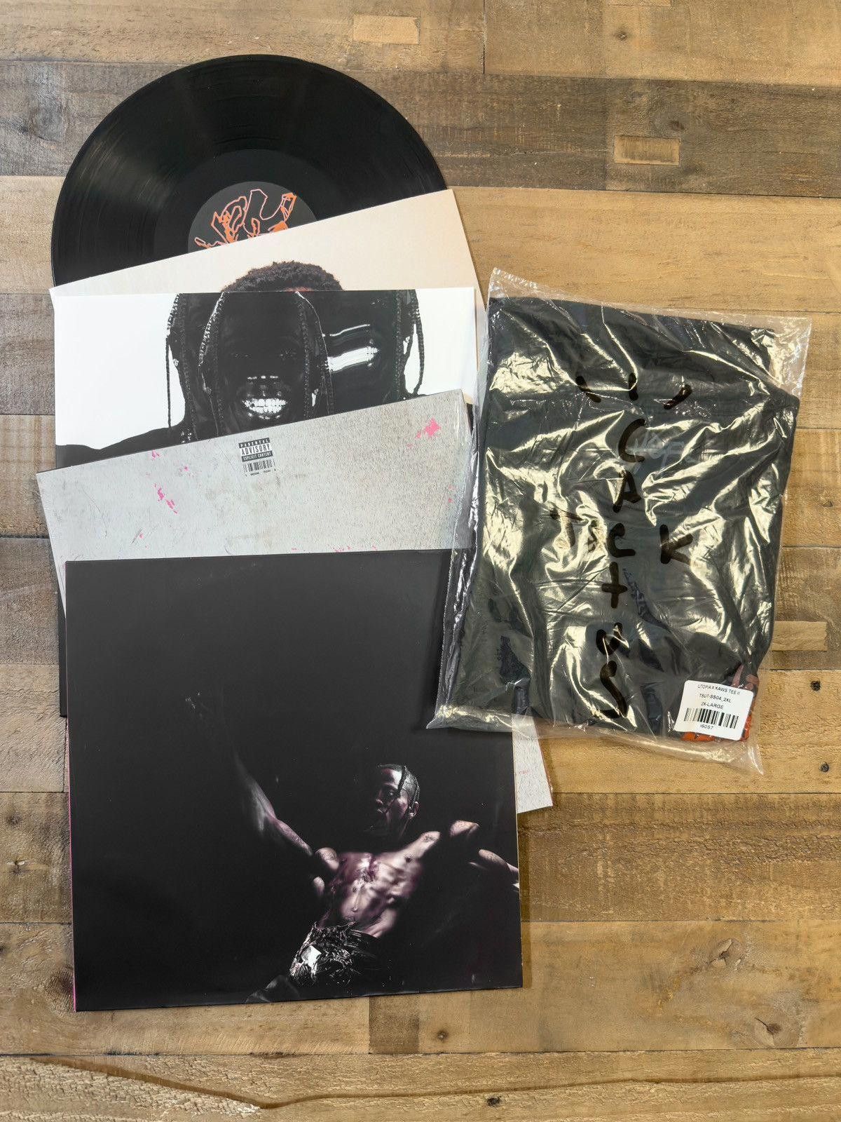 Travis Scott Travis Scott x Kaws Utopia Tee Black Bundle | Grailed