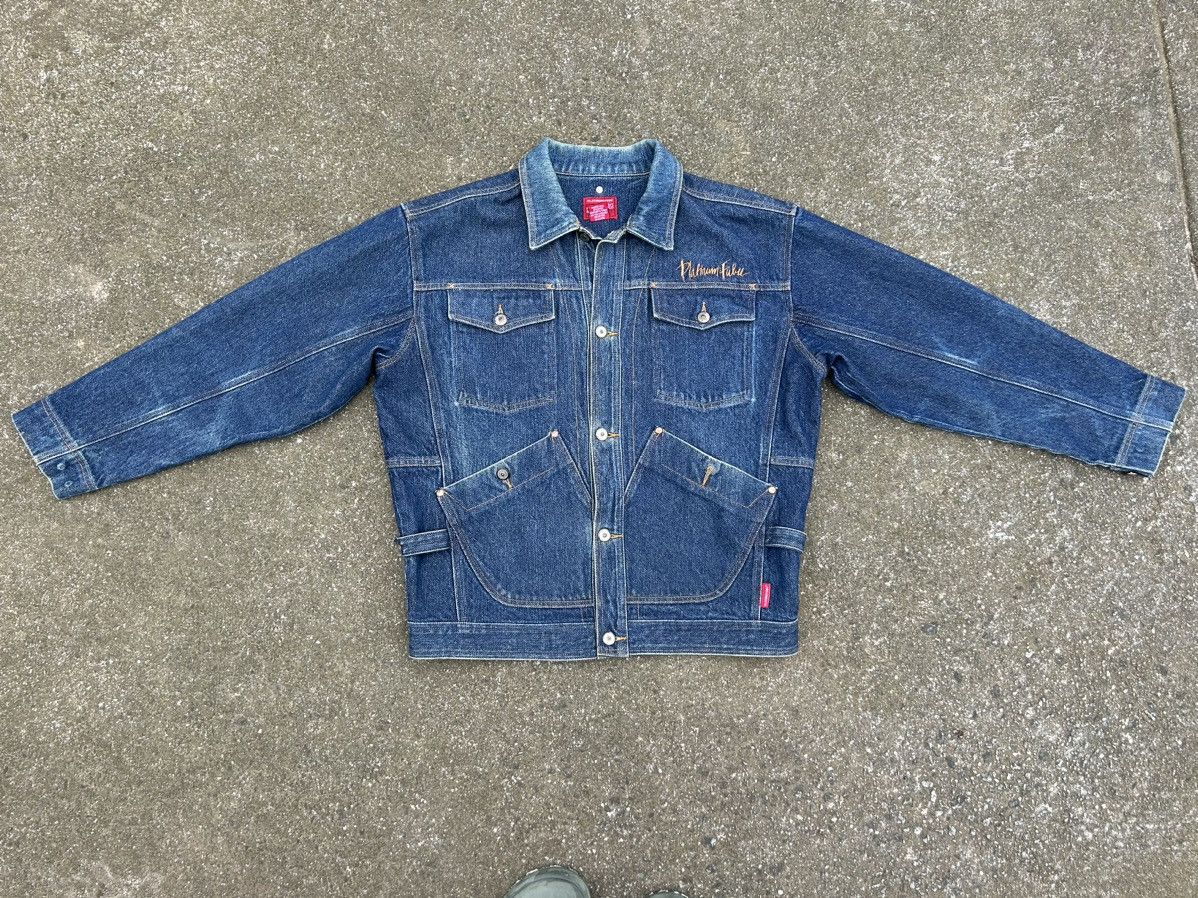 Vintage Platinum Fubu baggy rap denim Jacket FAT ALBERT | Grailed