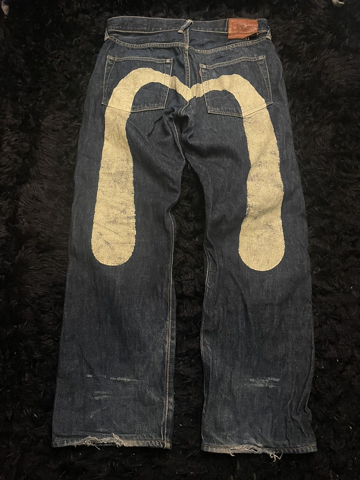 Evisu Vintage Evisu Daicock Logo Selvedge Denim | Grailed