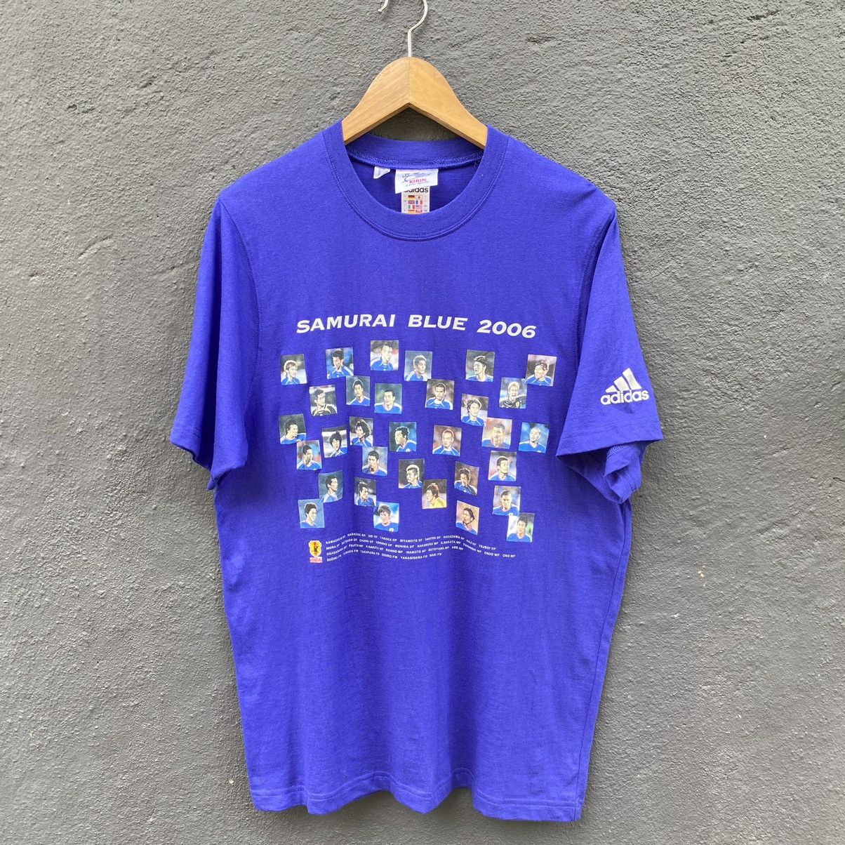Adidas Vintage 2006 Samurai Blue Kirin Japan Team Adidas Tee | Grailed