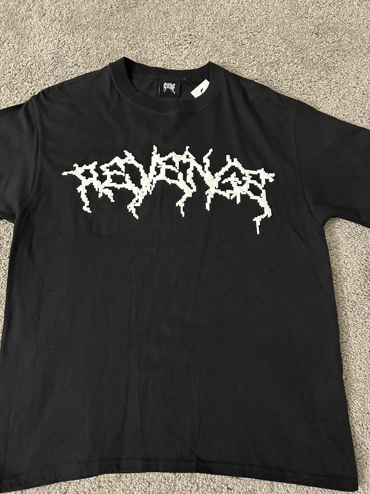 Designer × Revenge × Streetwear Revenge Pixel Logo Shirt | Grailed