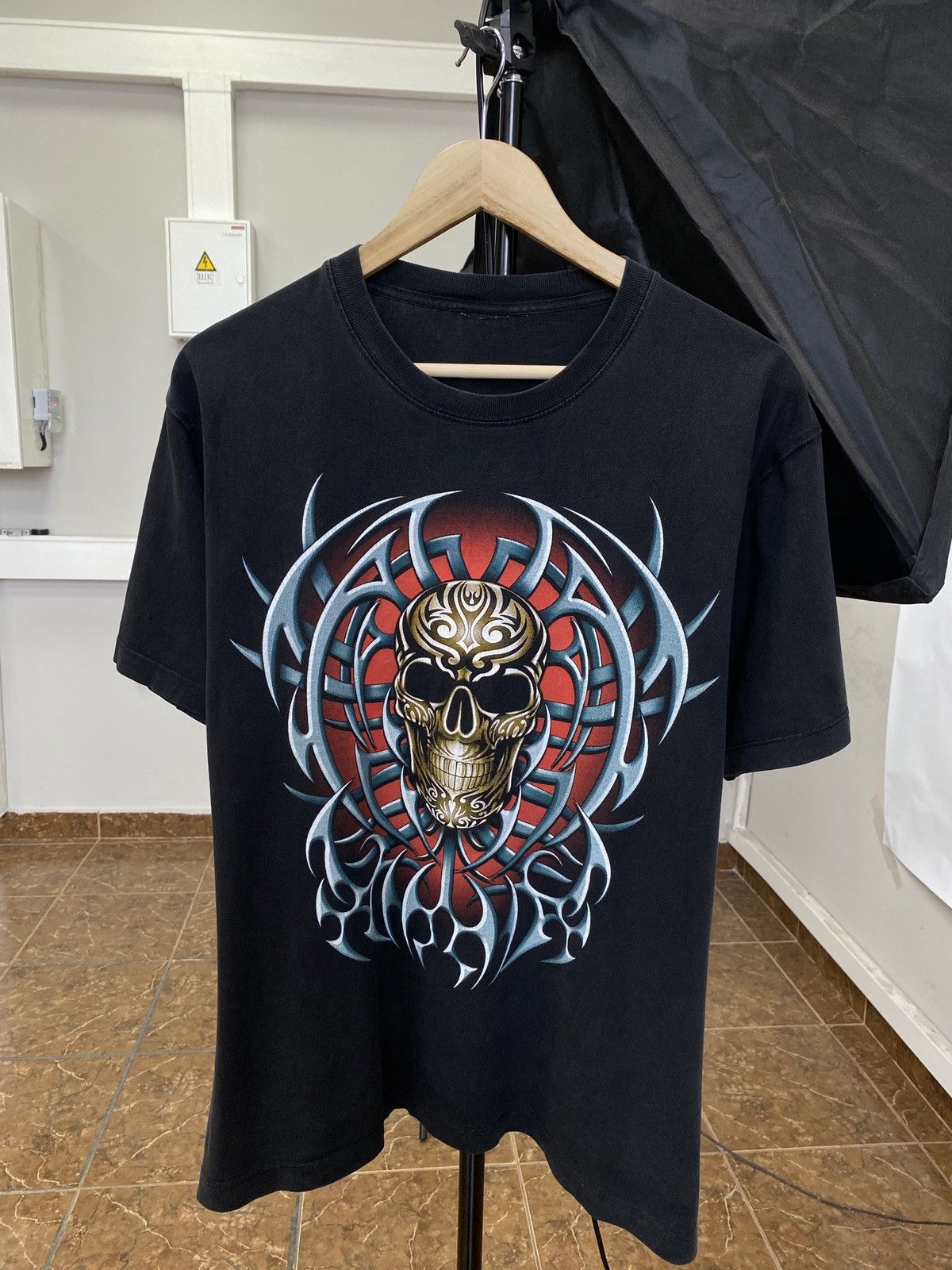 Skulls × Streetwear × Vintage 💀 Vintage 90s Skull Death All Over Print ...