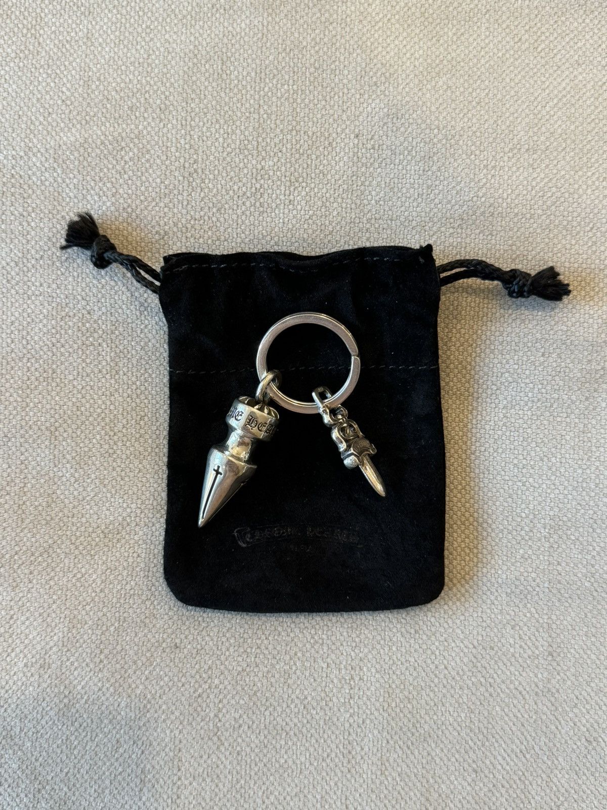 Chrome Hearts Chrome Hearts XL Spike & Dagger Key Ring | Grailed