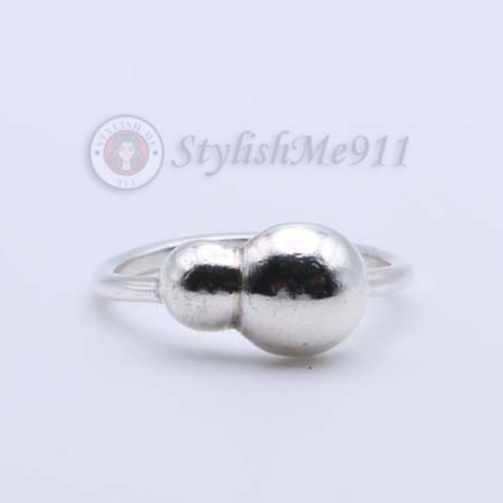 pandora RARE AUTHENTIC PANDORA SILVER DOUBLE BUBBLE RING | Grailed