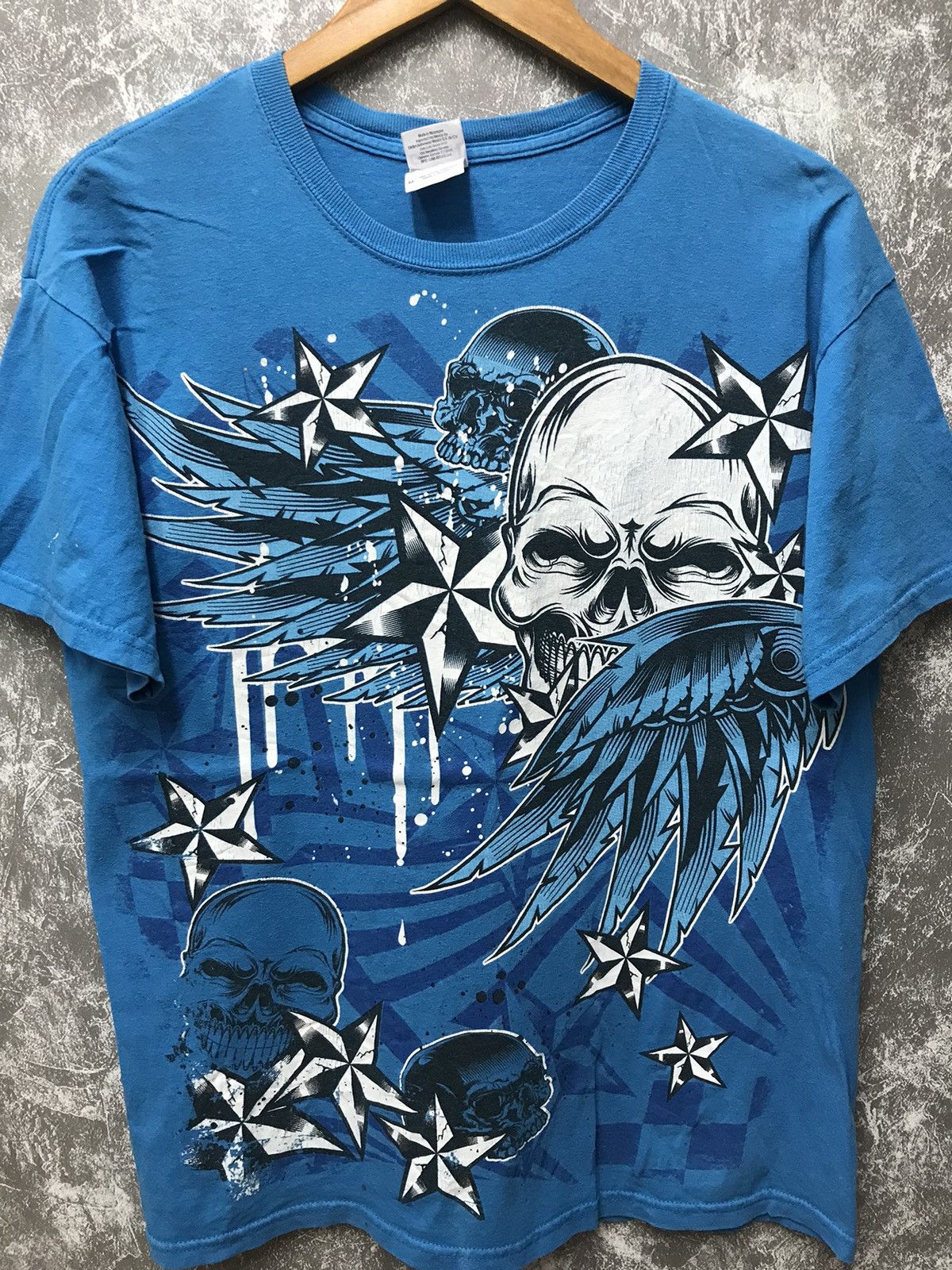 Affliction × Ed Hardy × Southpole Affliction Southpole Skull Wing Y2K ...