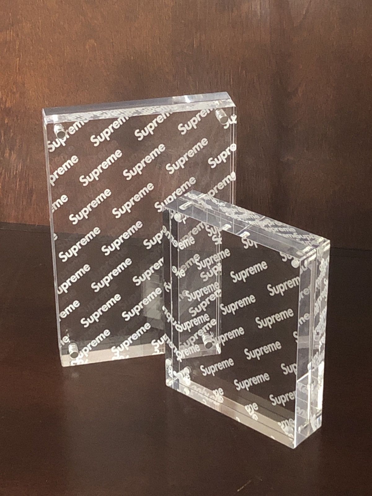 Supreme Supreme SS19 Clear Acrylic Photo Frames | Grailed