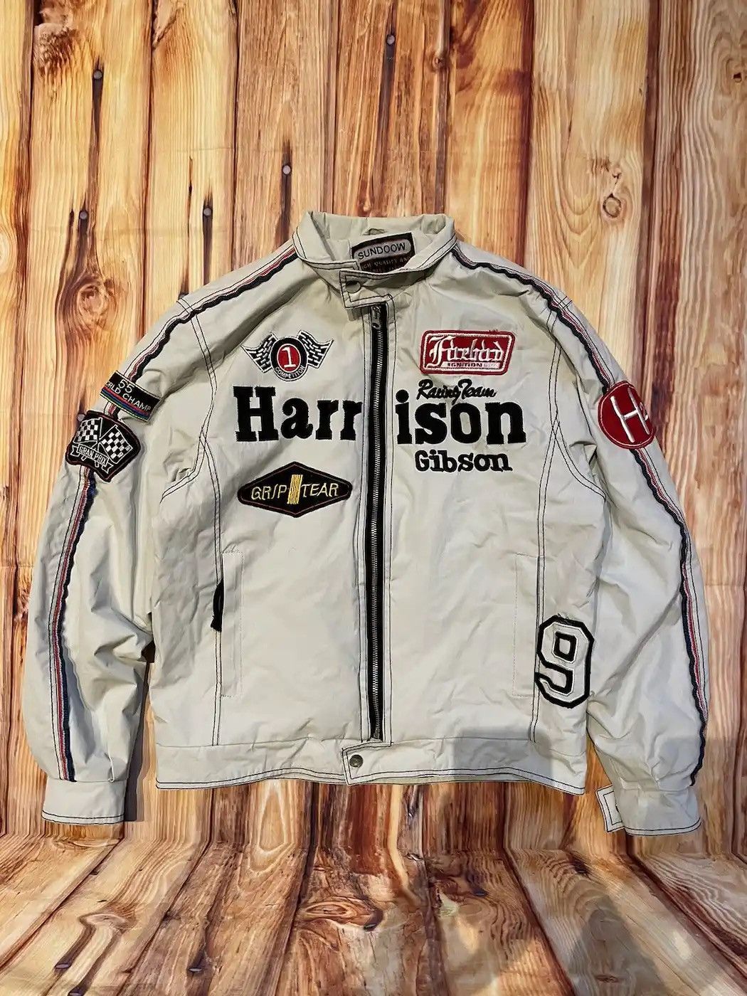 Vintage Vintage Y2K Harrison racing logo jacket japan style | Grailed