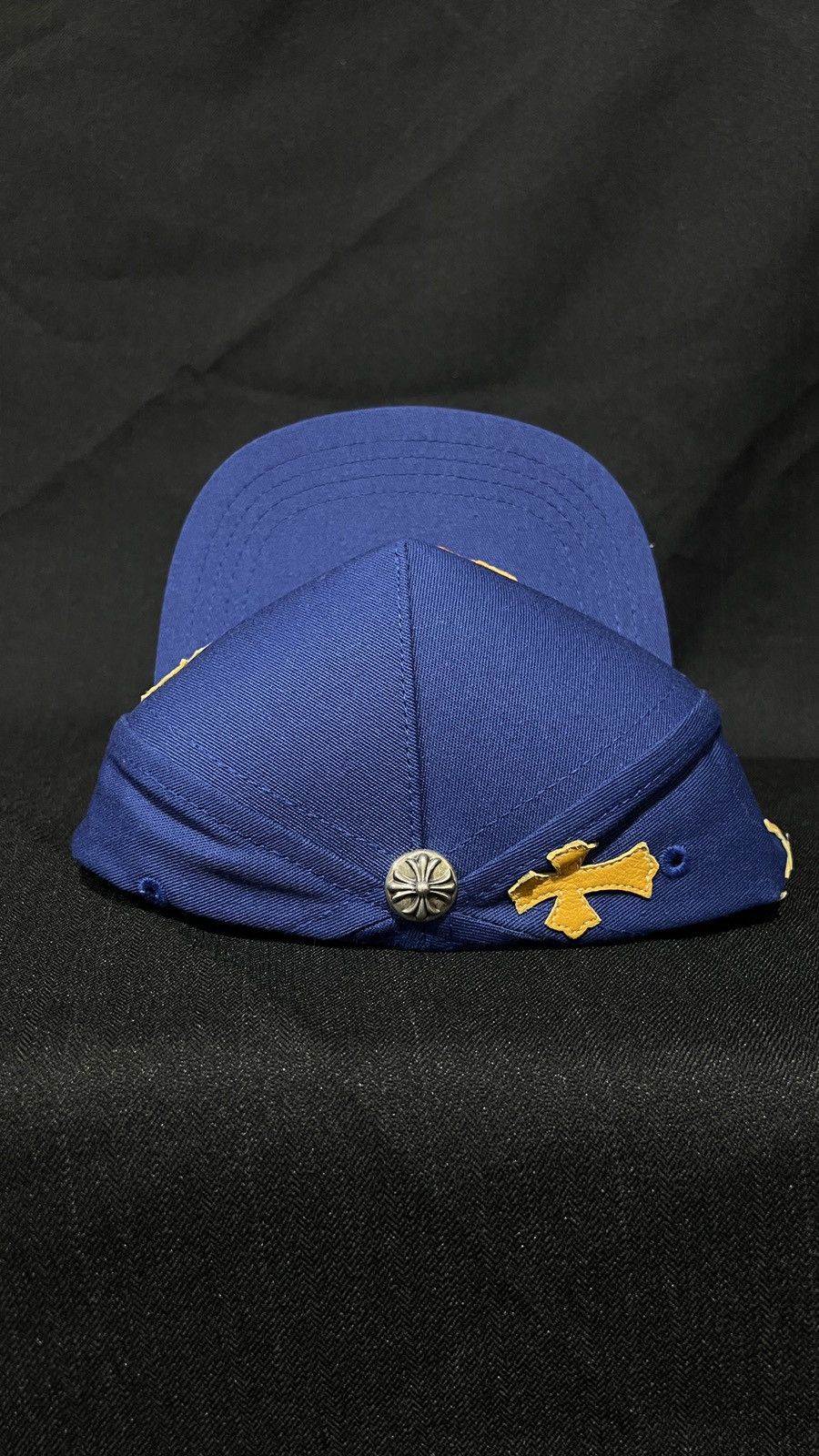 Chrome Hearts Chrome Hearts Embroidered Crosses Blue/Yellow Baseball ...