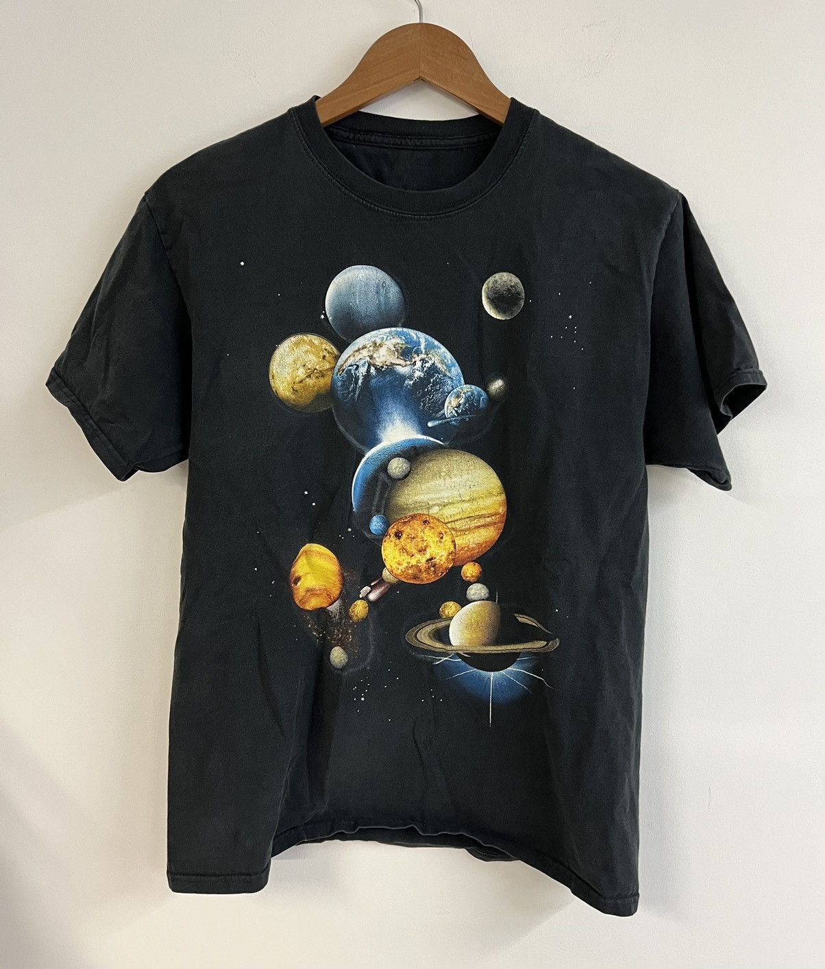 Mickey Mouse Disneyland Micky Mouse Galaxy Planets Solar System T-Shirt ...