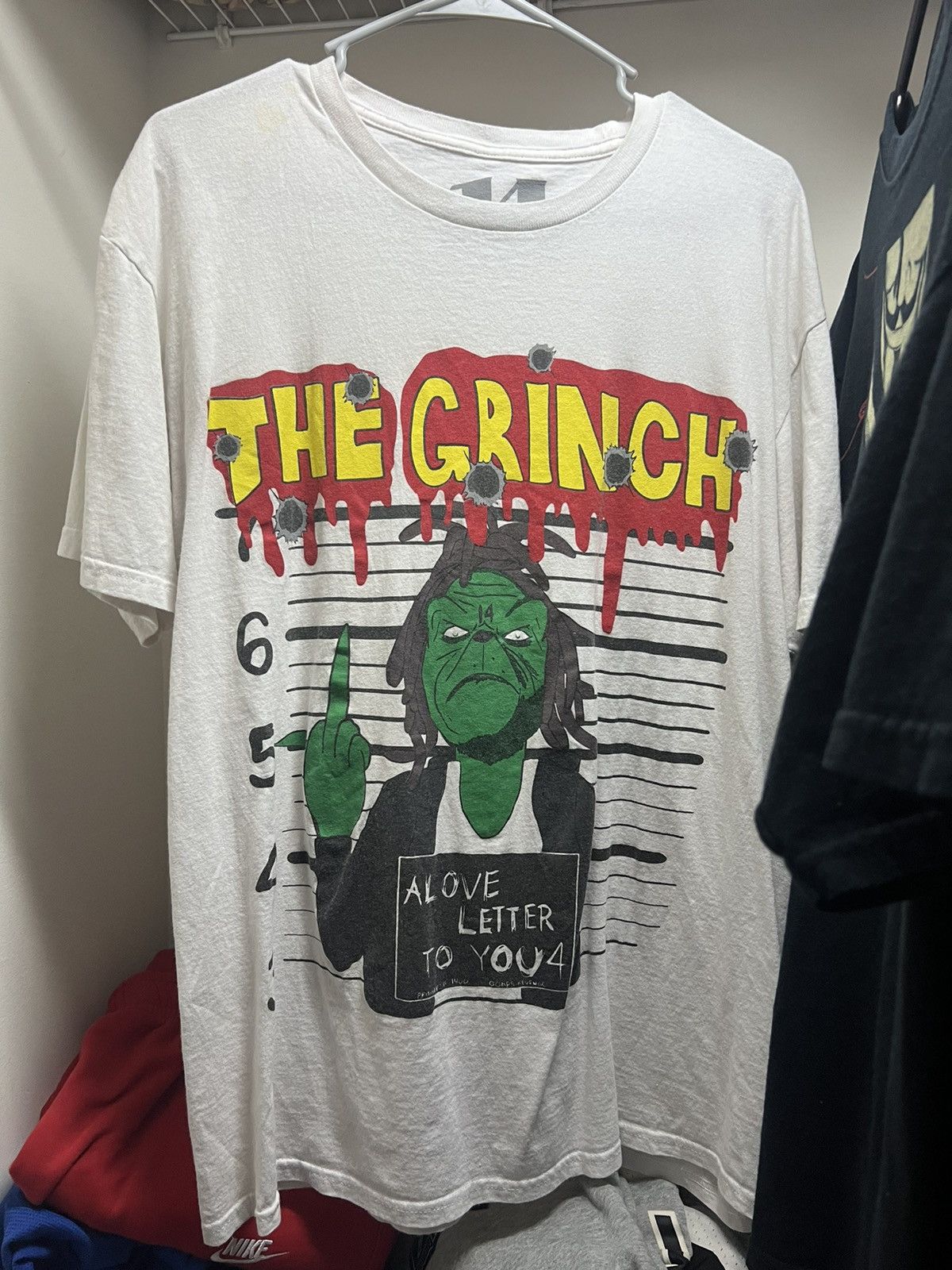 Vintage Trippie Redd “ALLTY4” “The Grinch” merch T-Shirt | Grailed