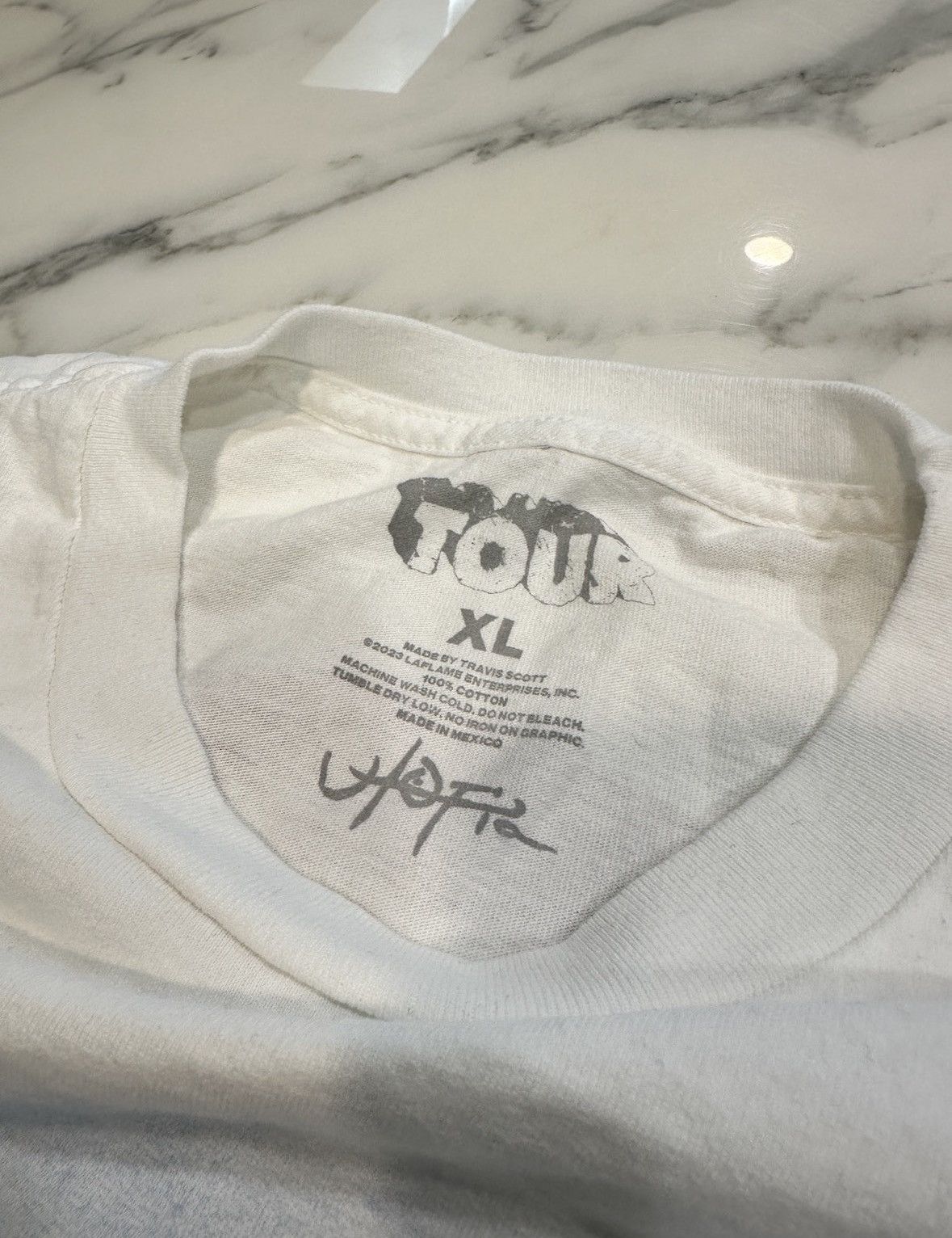 Travis Scott White Utopia Tee From Dallas Show | Grailed