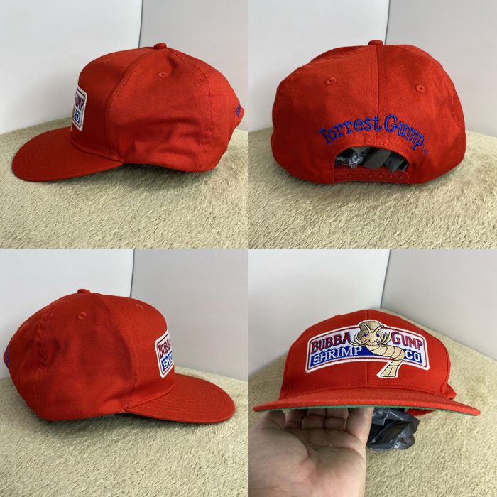 Shrimps Bubba Gump Hat Cap Mens One Size Red Snapback Forrest Gump ...