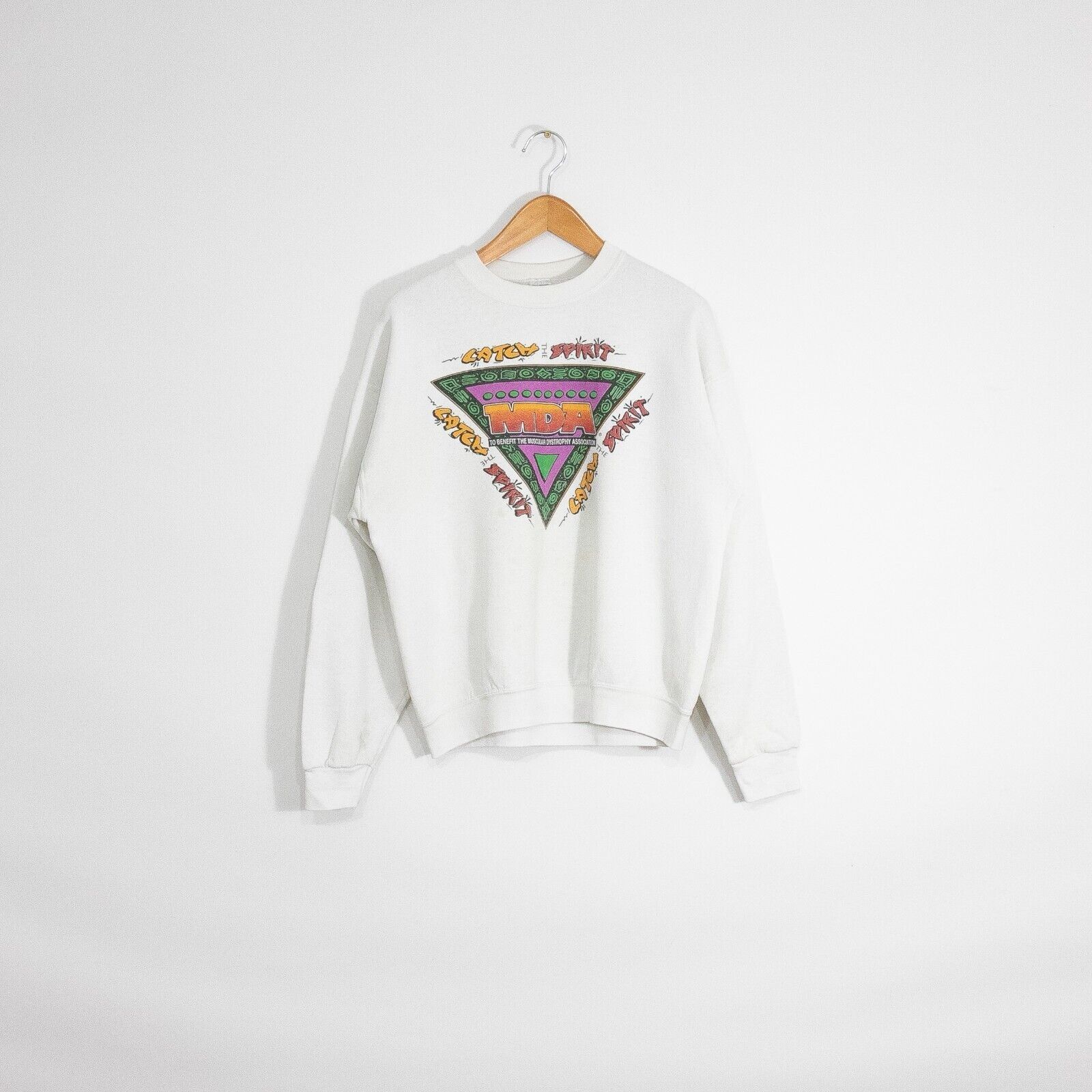 Vintage Vintage 90s Muscular Dystrophy Sweatshirt M - MDA Distressed ...