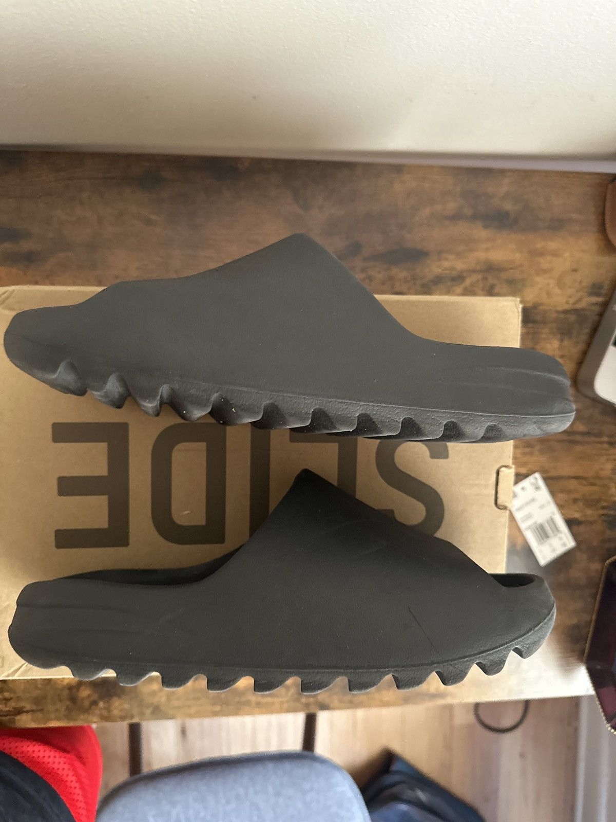 Adidas × Kanye West Yeezy Onyx Slides | Grailed