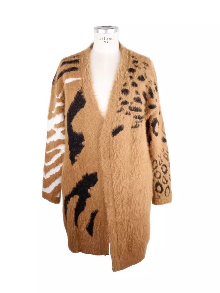 Designer Imperfect Beige Dust Coat with Unique Spot Design | Grailed