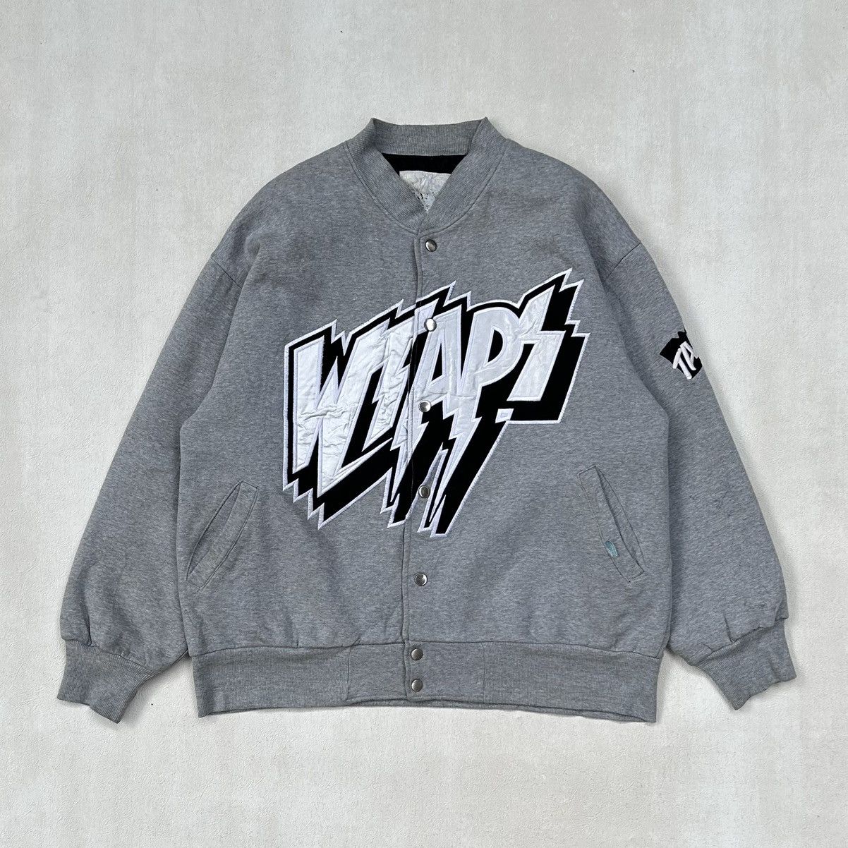 Wtaps WTAPS Graphic Logo Varsity Bomber Jacket | Grailed