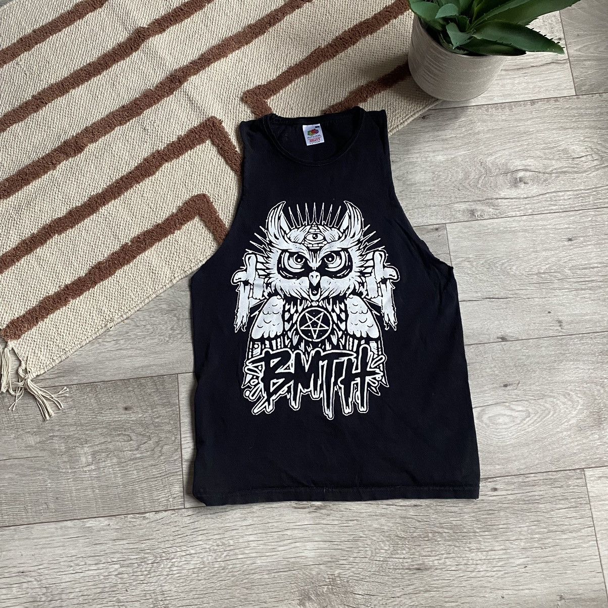 Vintage BRING ME THE HORIZON Y2K OWL BAND TANK T SHIRT | Grailed