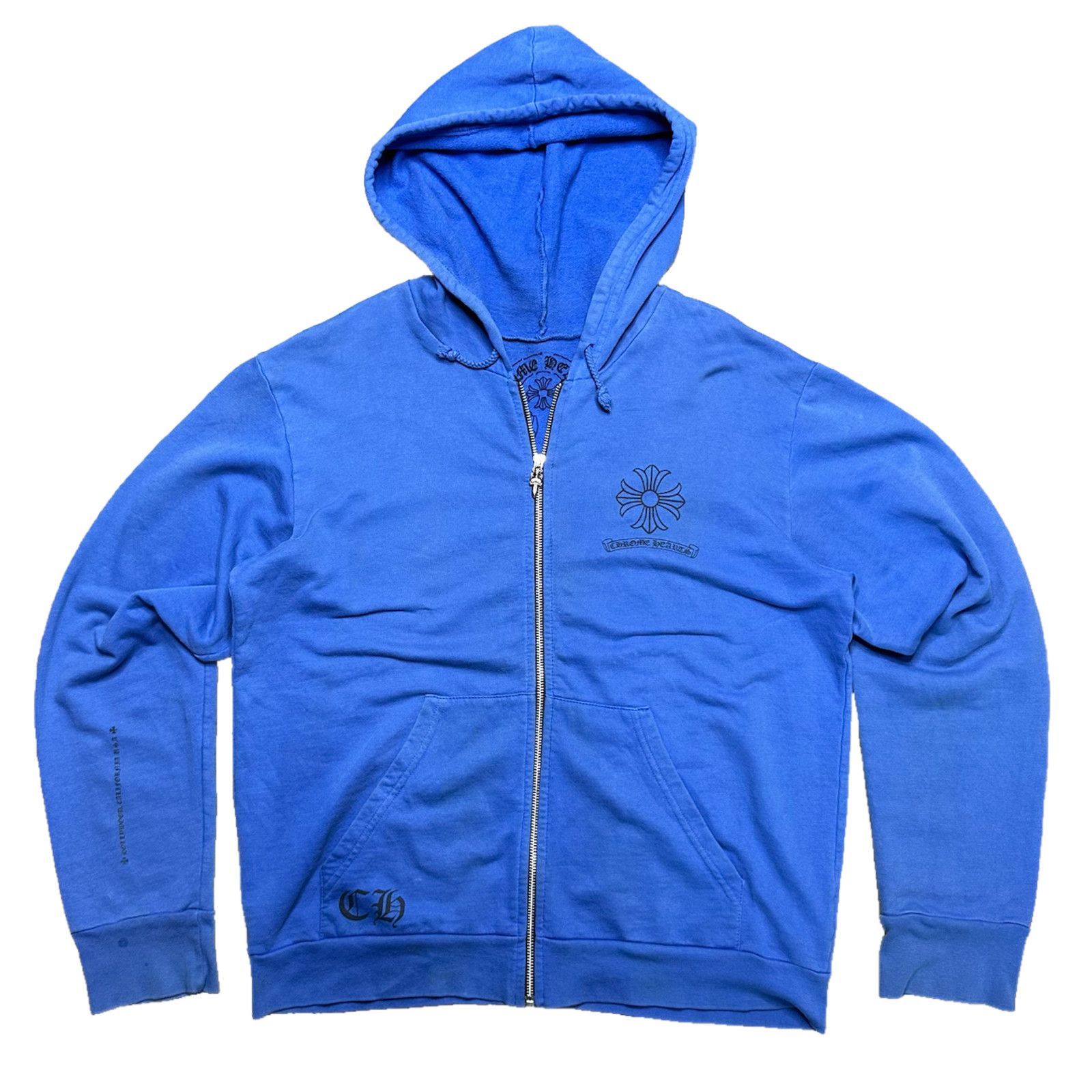 Chrome Hearts CHROME HEARTS BLUE CROSS ZIP UP | Grailed