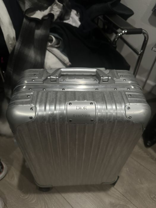 Dior Dior Rimowa Monogram Aluminum Cabin Suitcase | Grailed