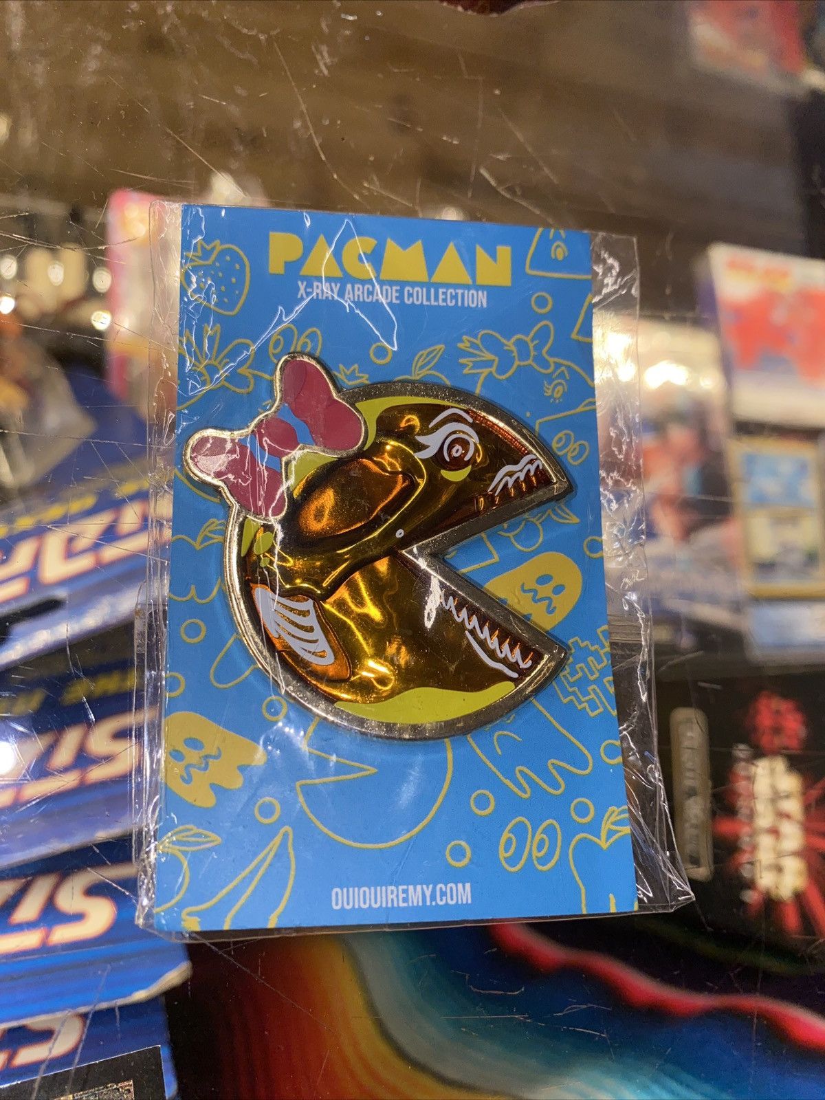 Streetwear Ms. Pac-man X-ray Arcade Collection Enamel Collectors Pin ...