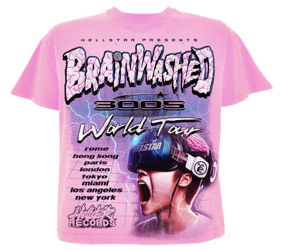 HELLSTAR Hellstar Brainwashed World Tour T-Shirt Size Large | Grailed