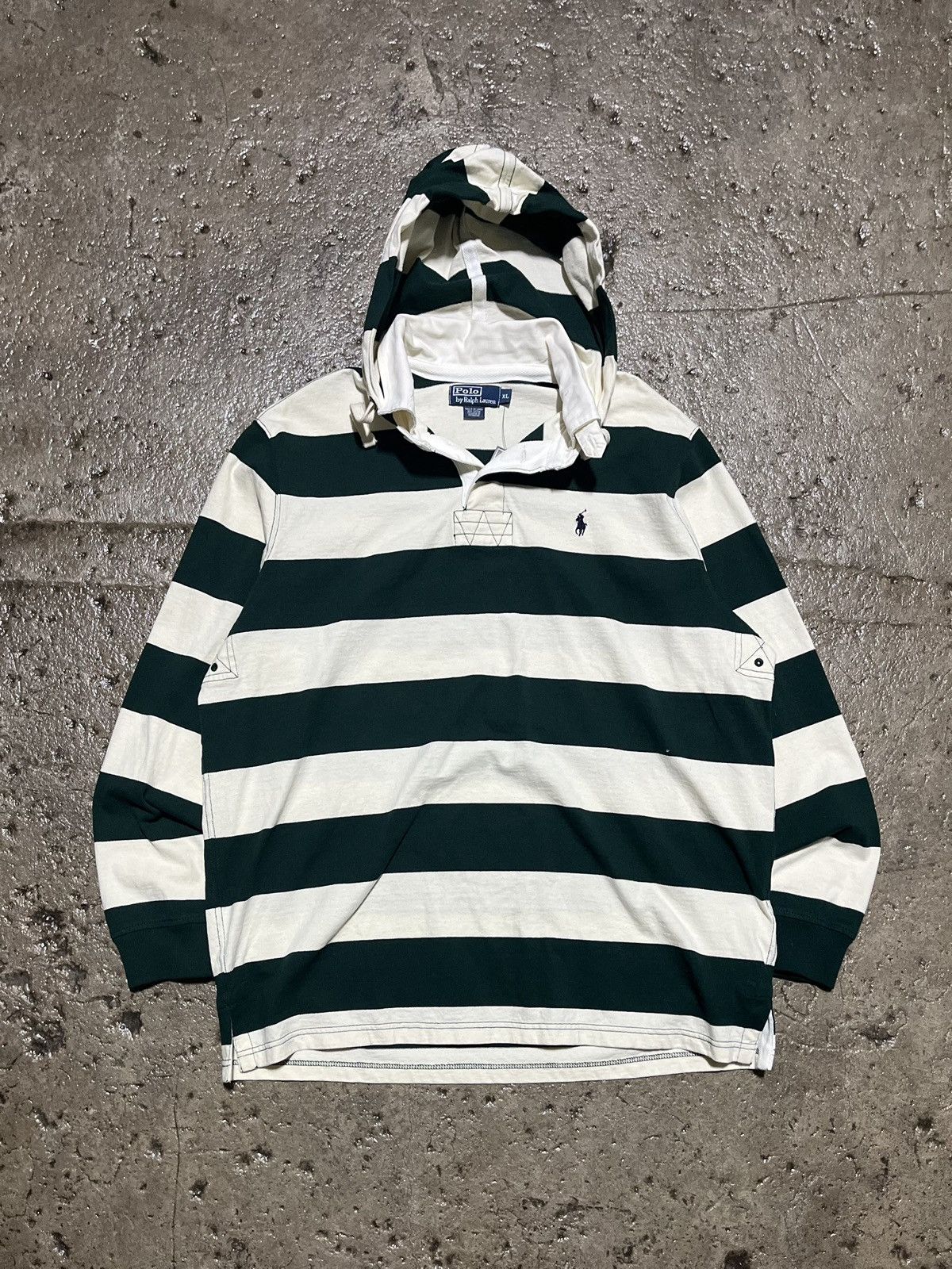 Polo Ralph Lauren × RRL Ralph Lauren × Vintage CRAZY VINTAGE POLO RALPH LAUREN RUGBY STRIPED ...