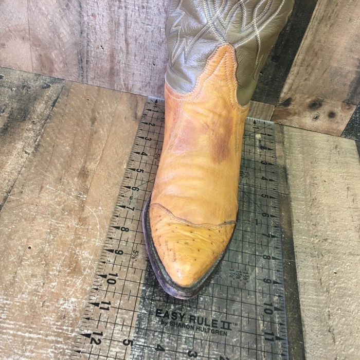 Tony Lama Tony Lama Vtg Gold Label Ostrich Wingtip Cowboy Boots 7.5 D ...