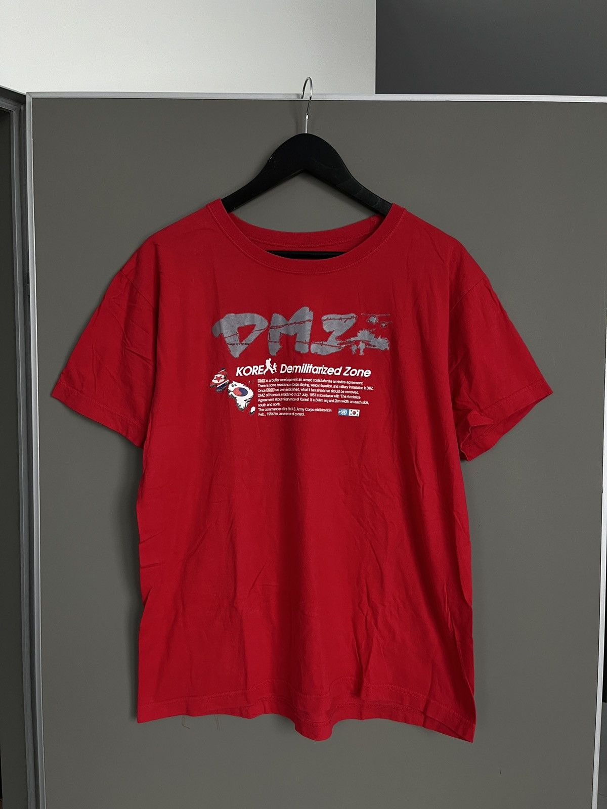Other DMZ Korea Demilitarized Zone Red T-shirt | Grailed