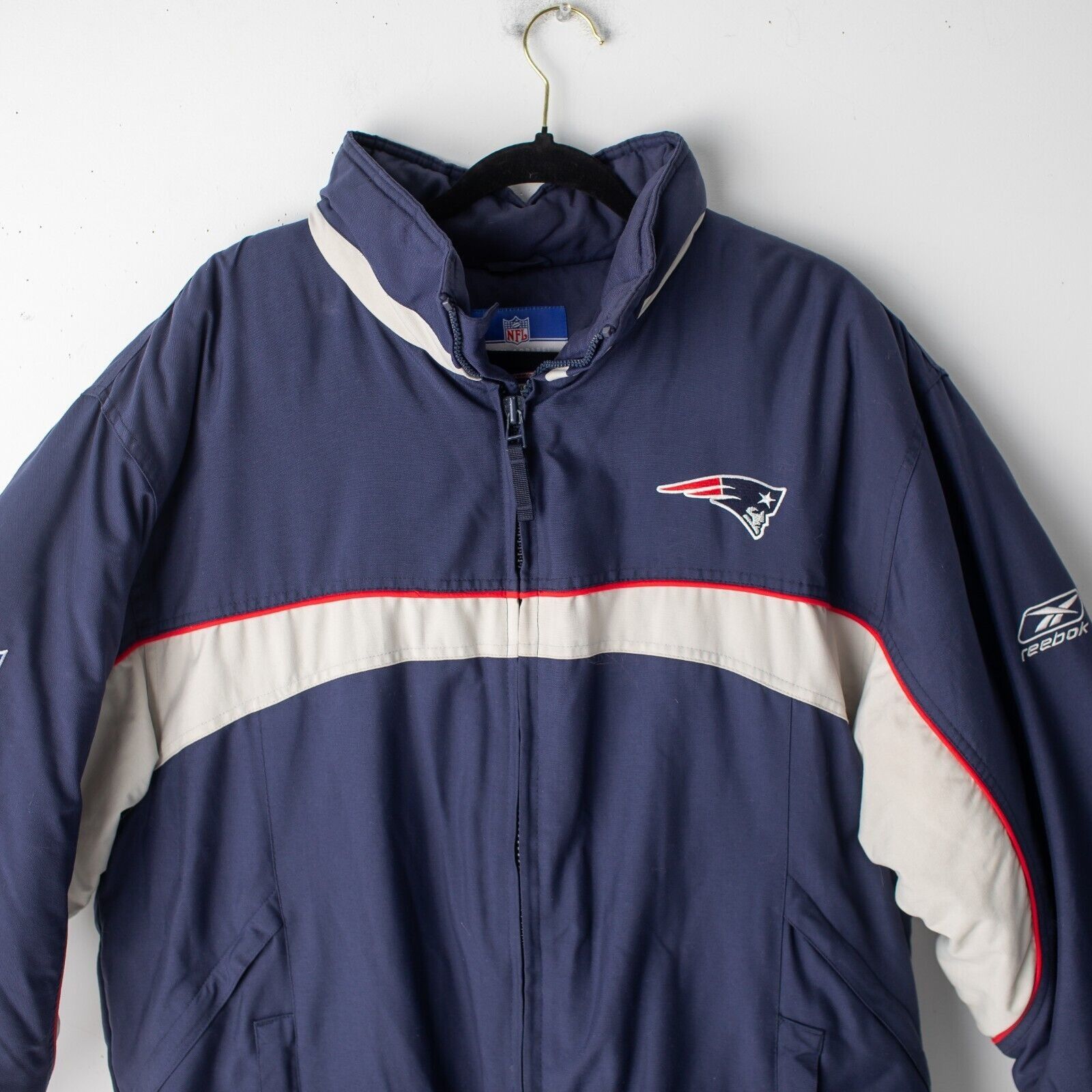 Reebok Reebok New England Patriots Puffer Jacket Y2K L NFL Football ...