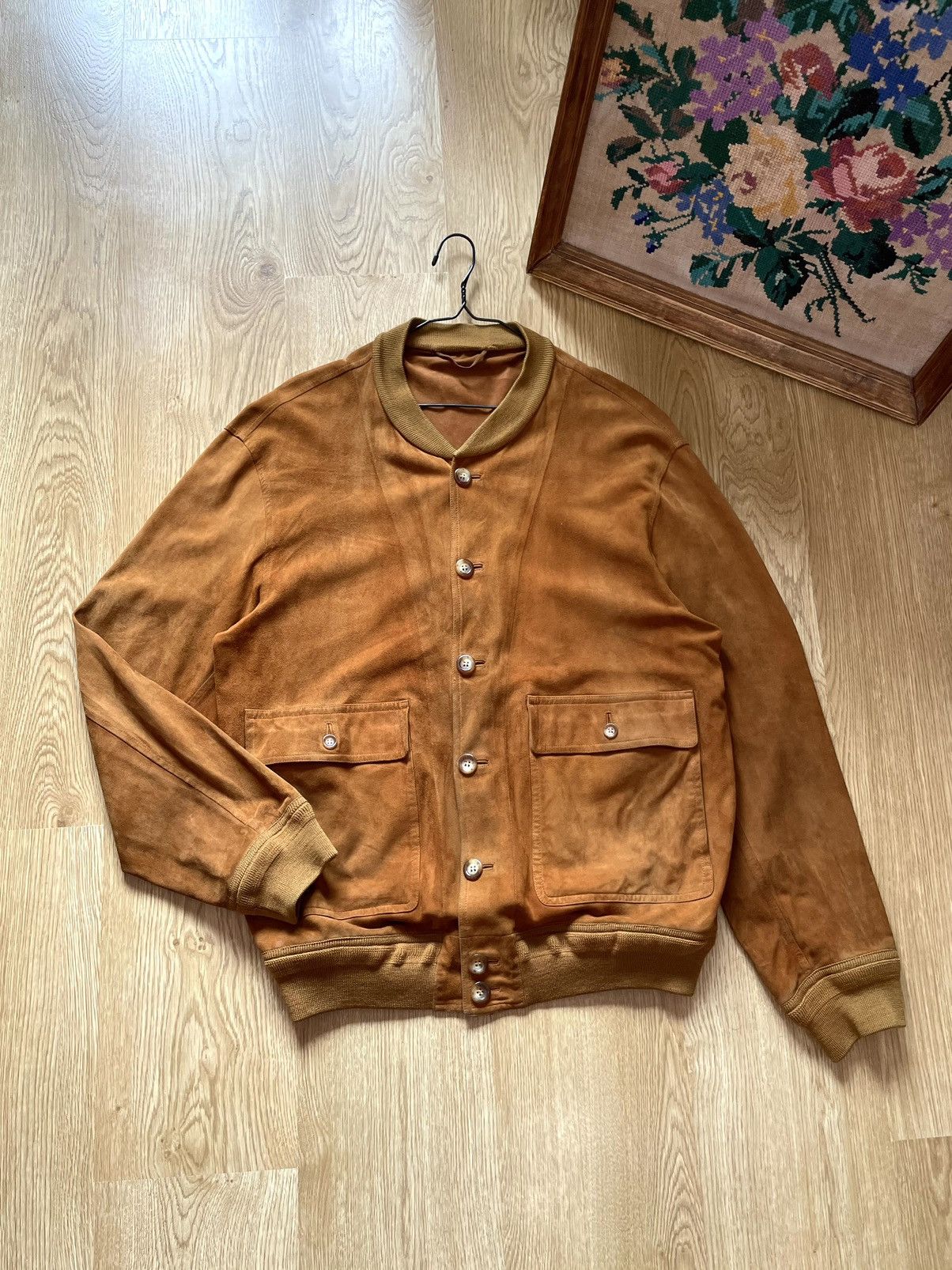 Valstar Valstar Milano Suede Leather Vintage Bomber Jacket | Grailed