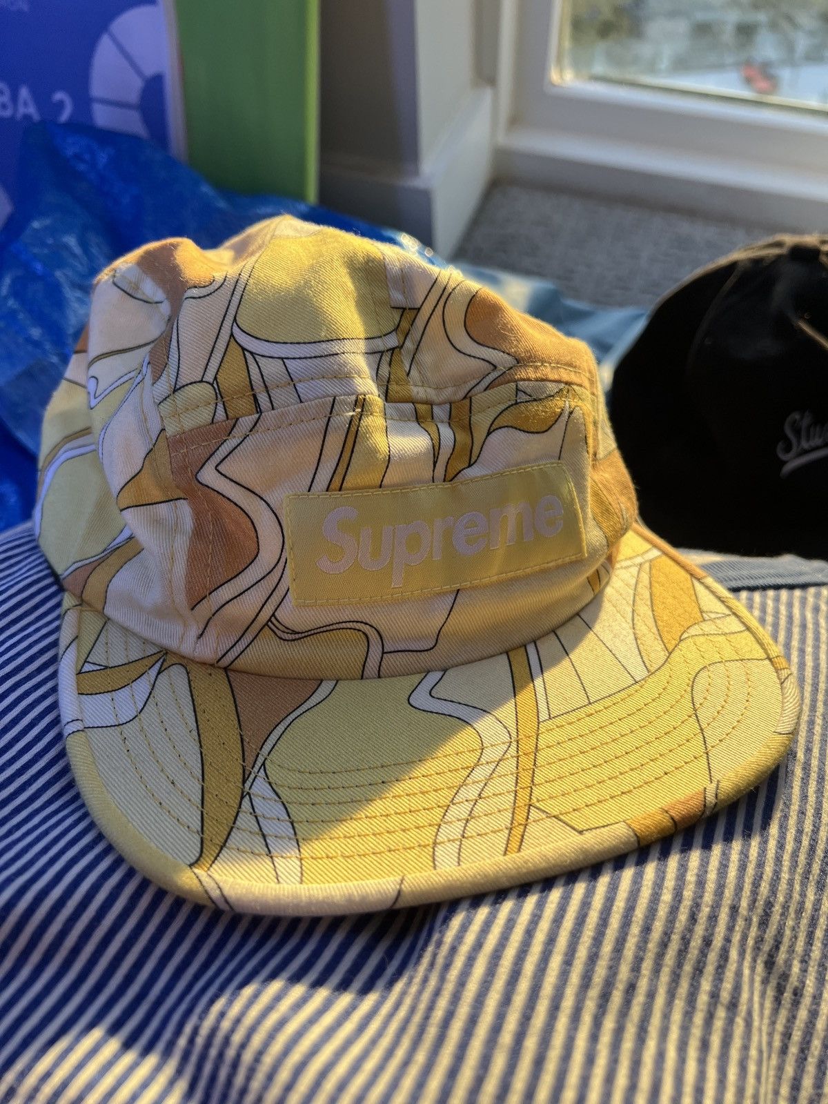 Supreme 5 Panel Yellow Box Logo Hat | Grailed